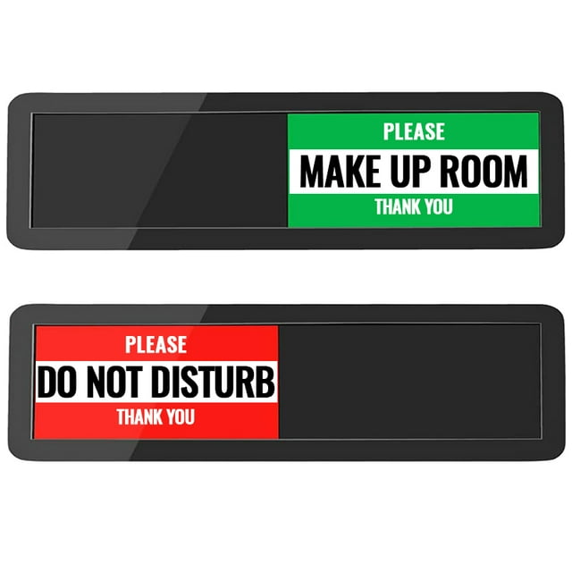 MUKA Sliding Room Sign Do Not Disturb Sign Clean Up Room Sign For Hotel ...