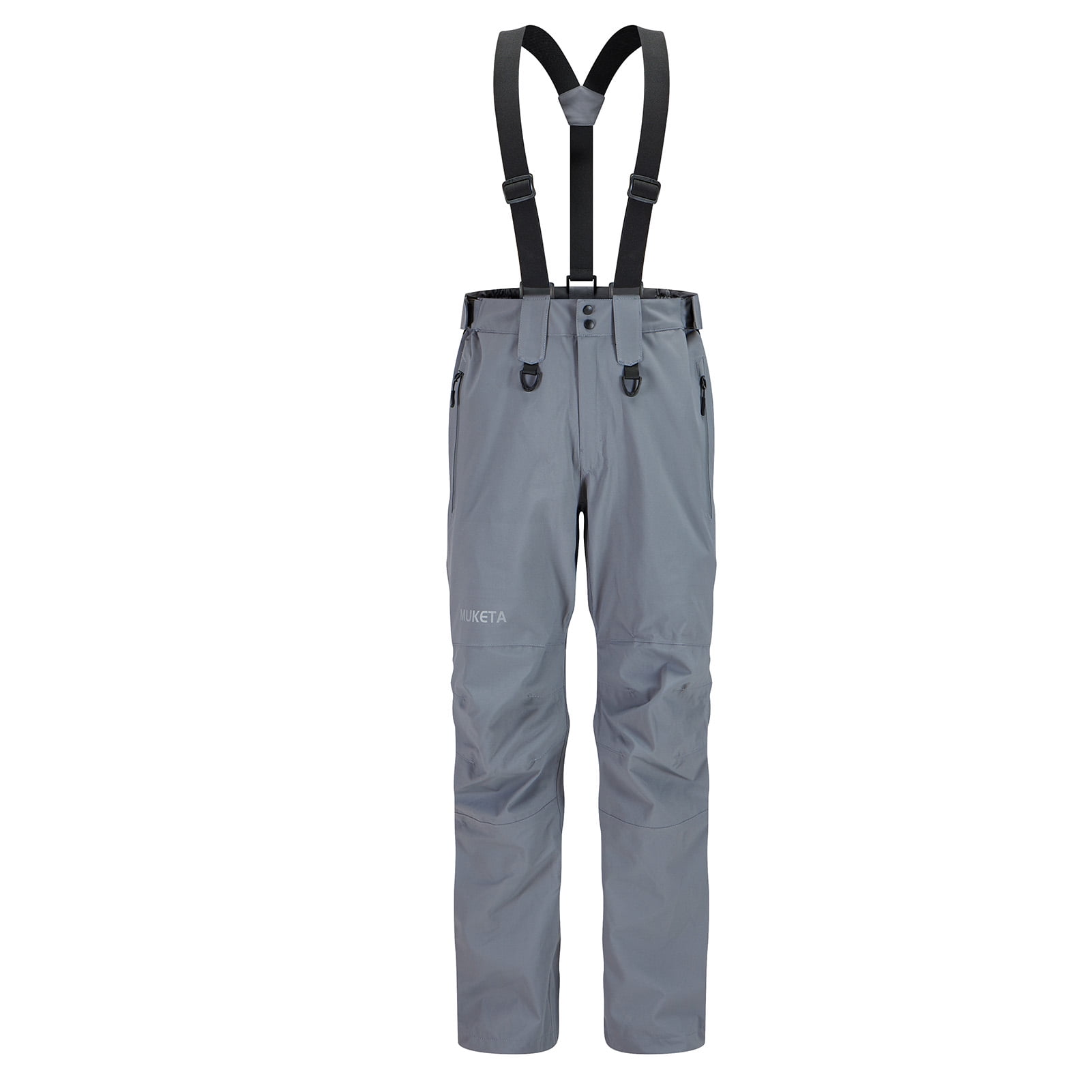 MUKETA Waterproof Fishing Rain Pants Breathable Skiing Shell Bib Pants ...