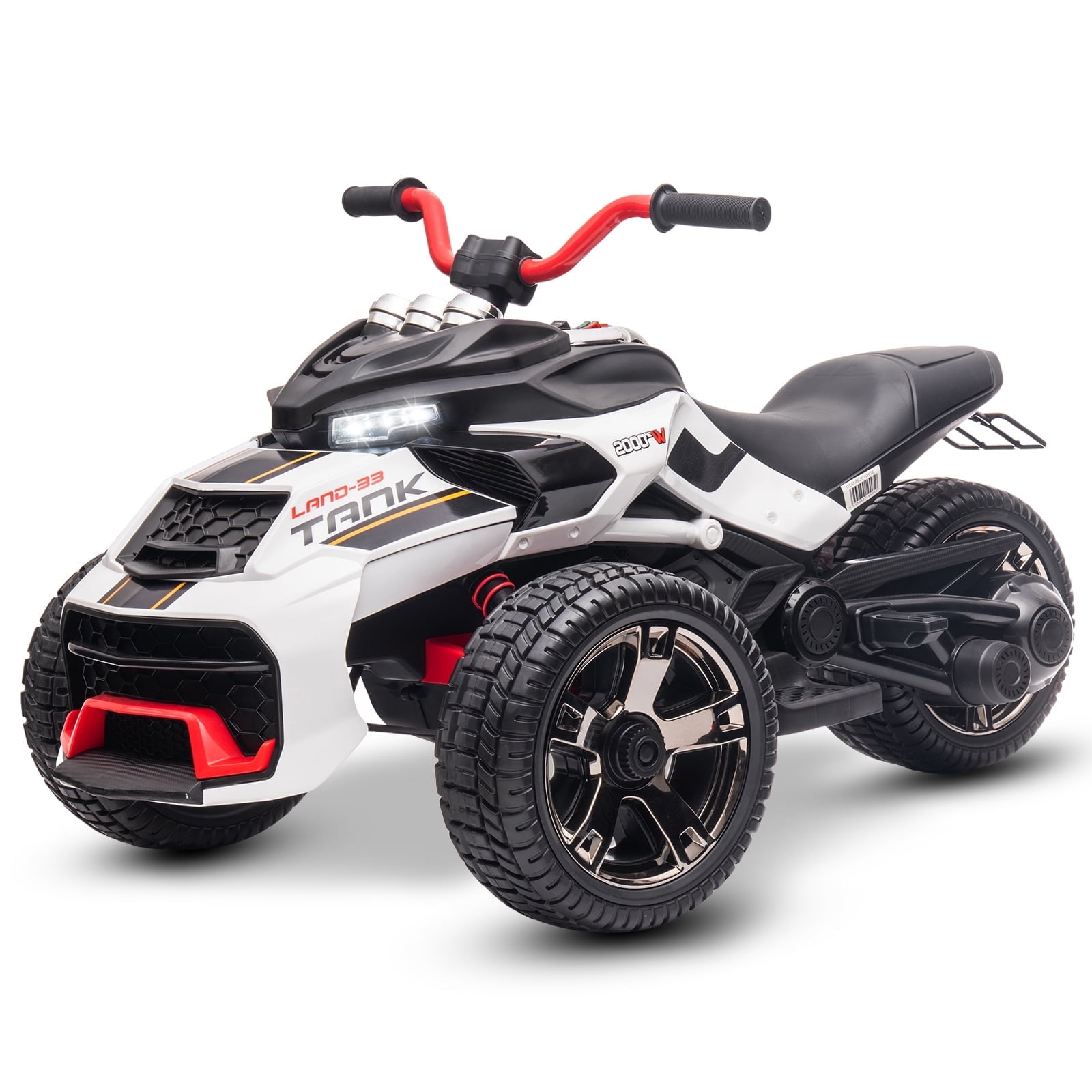 12V Kids Ride On ATV Car, MUKIDY 2 Wheeler Motorcycle Electric Vehicle ...