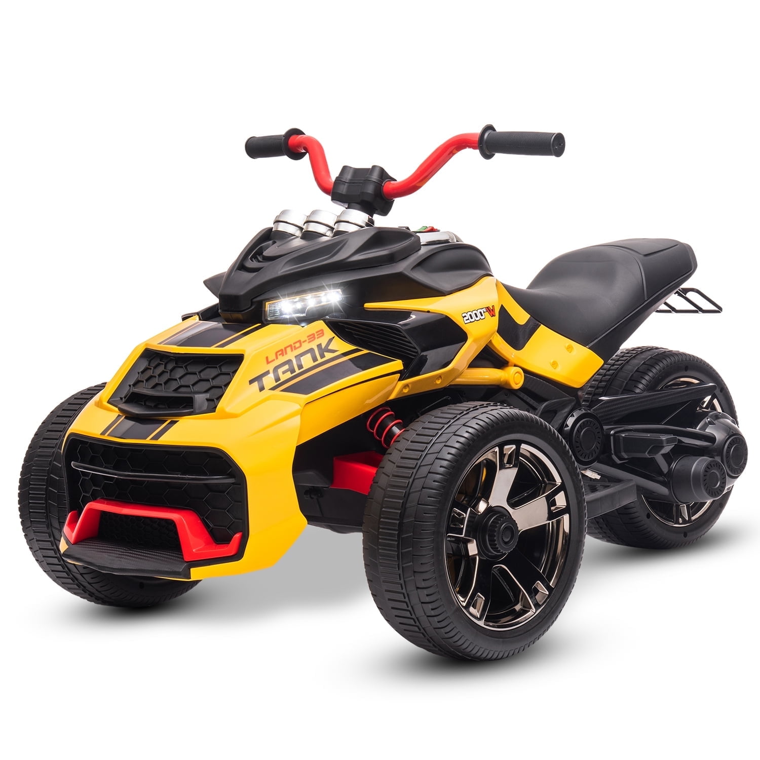 12V Kids Ride On ATV Car, MUKIDY 2 Wheeler Motorcycle Electric Vehicle ...