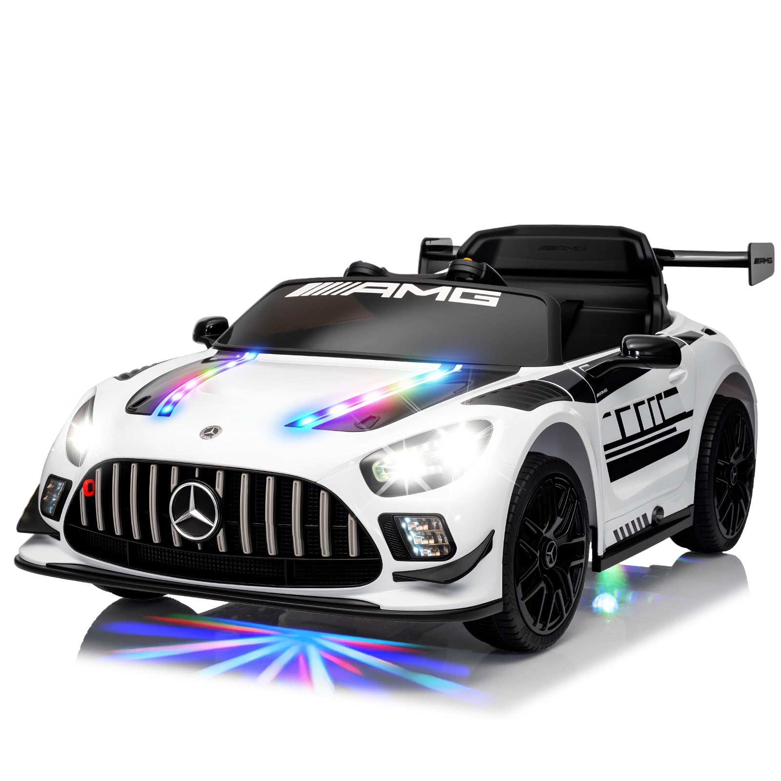 MUKIDY 12V Licensed Mercedes-Benz AMG GT3 Electric Ride on Car Toy for ...