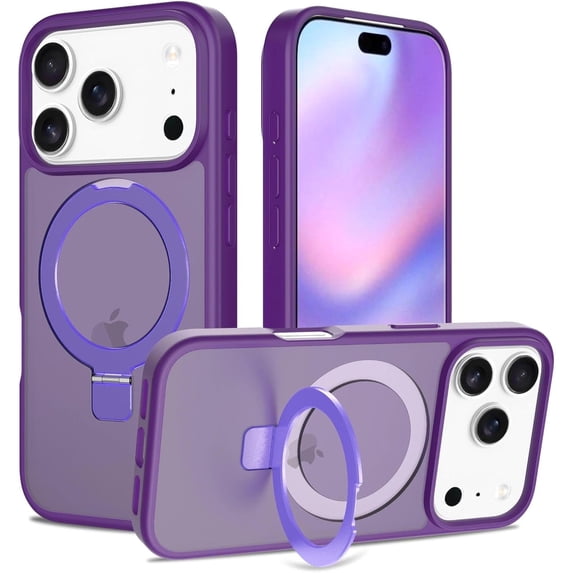 MUKO Magnetic for iPhone 17 Pro Case with Ring Stand, [10 FT Drop ...