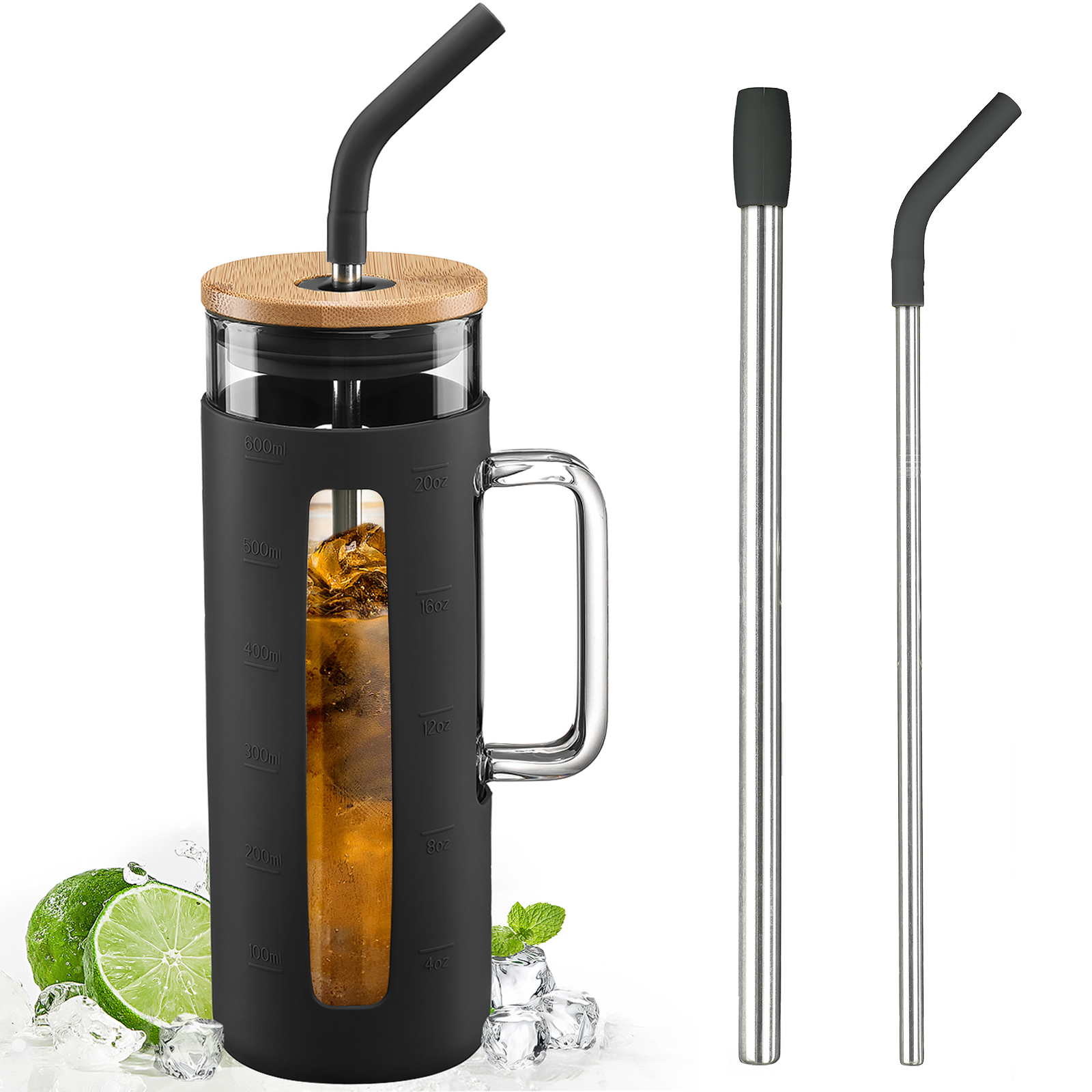 Thermoflask Combo Chug and Straw Lid, 18oz Black - Walmart.com