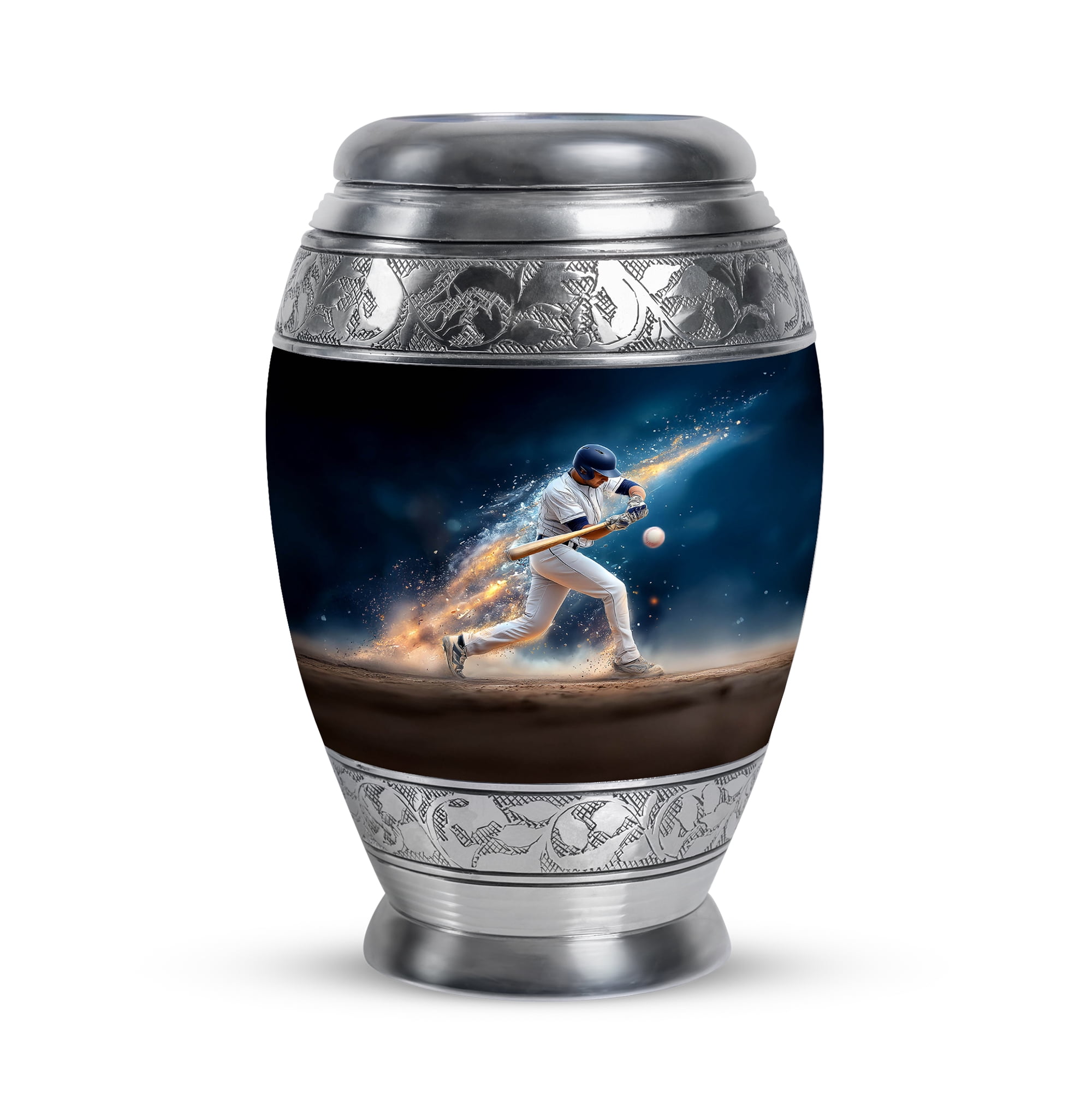MUKTIVE Baseball Burial Blue Urns for Cremated Remains, Keepsake ...
