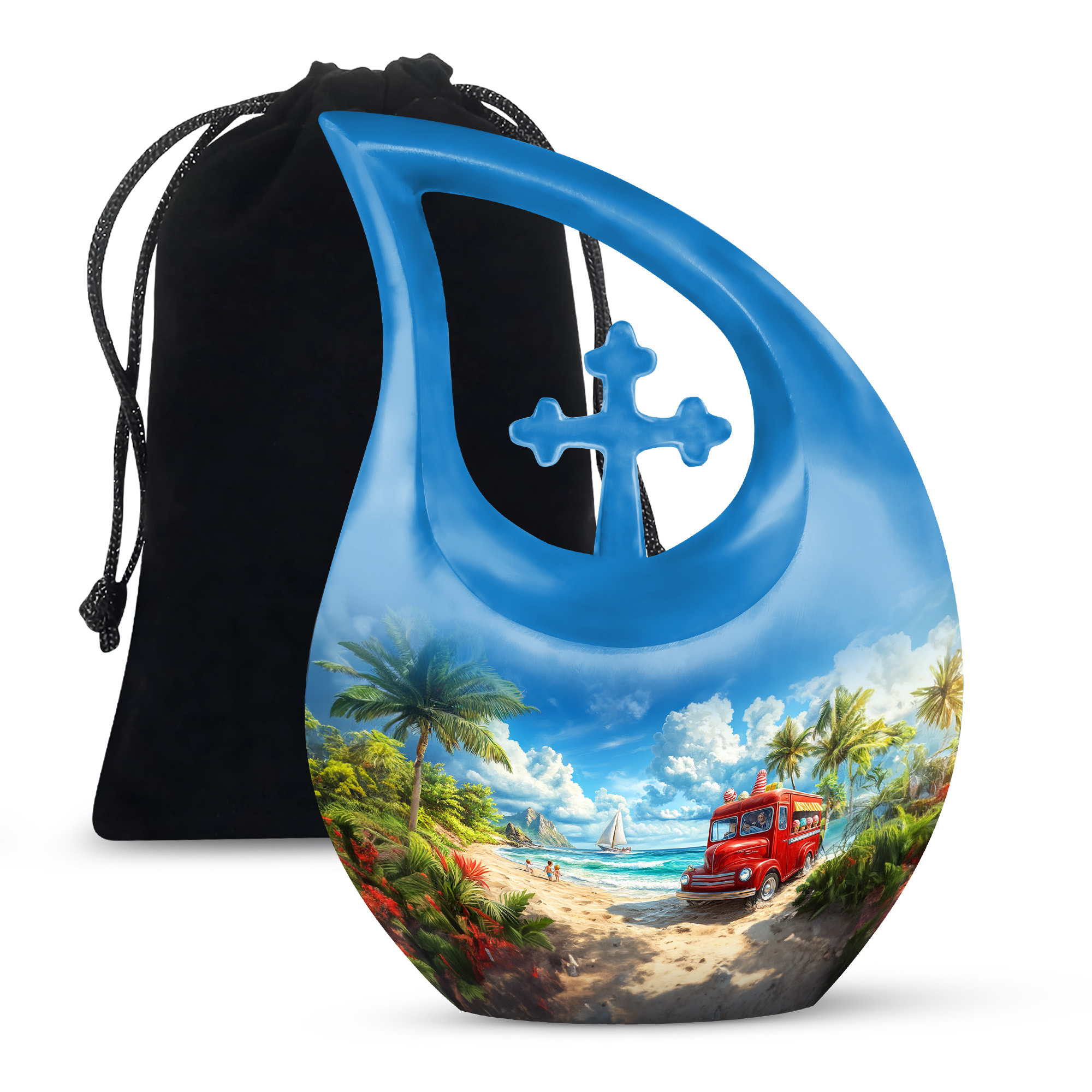 MUKTIVE Beach Cremation Urns for Human Ashes Adult Female, Male & Kids ...