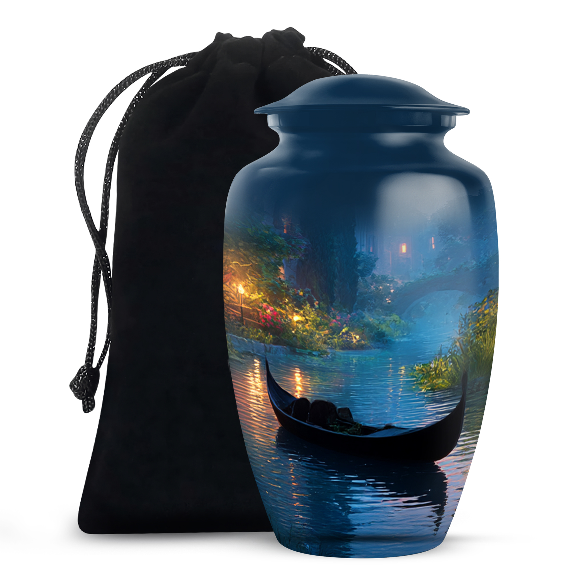 MUKTIVE Boat Decorative Urn for Human Ashes Adult Male & Female ...