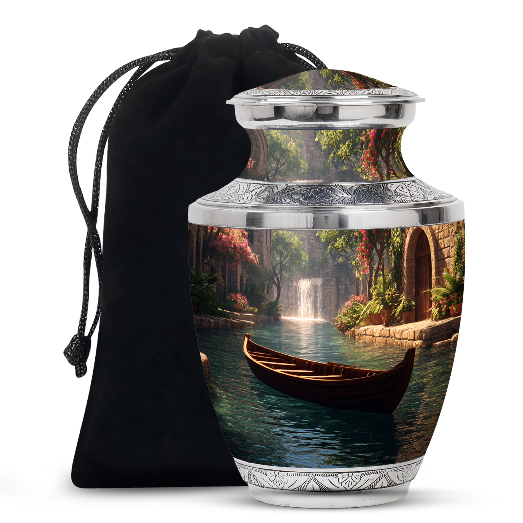 MUKTIVE Boat Memorial Adult Urns for Human Ashes Women, Cremation ...