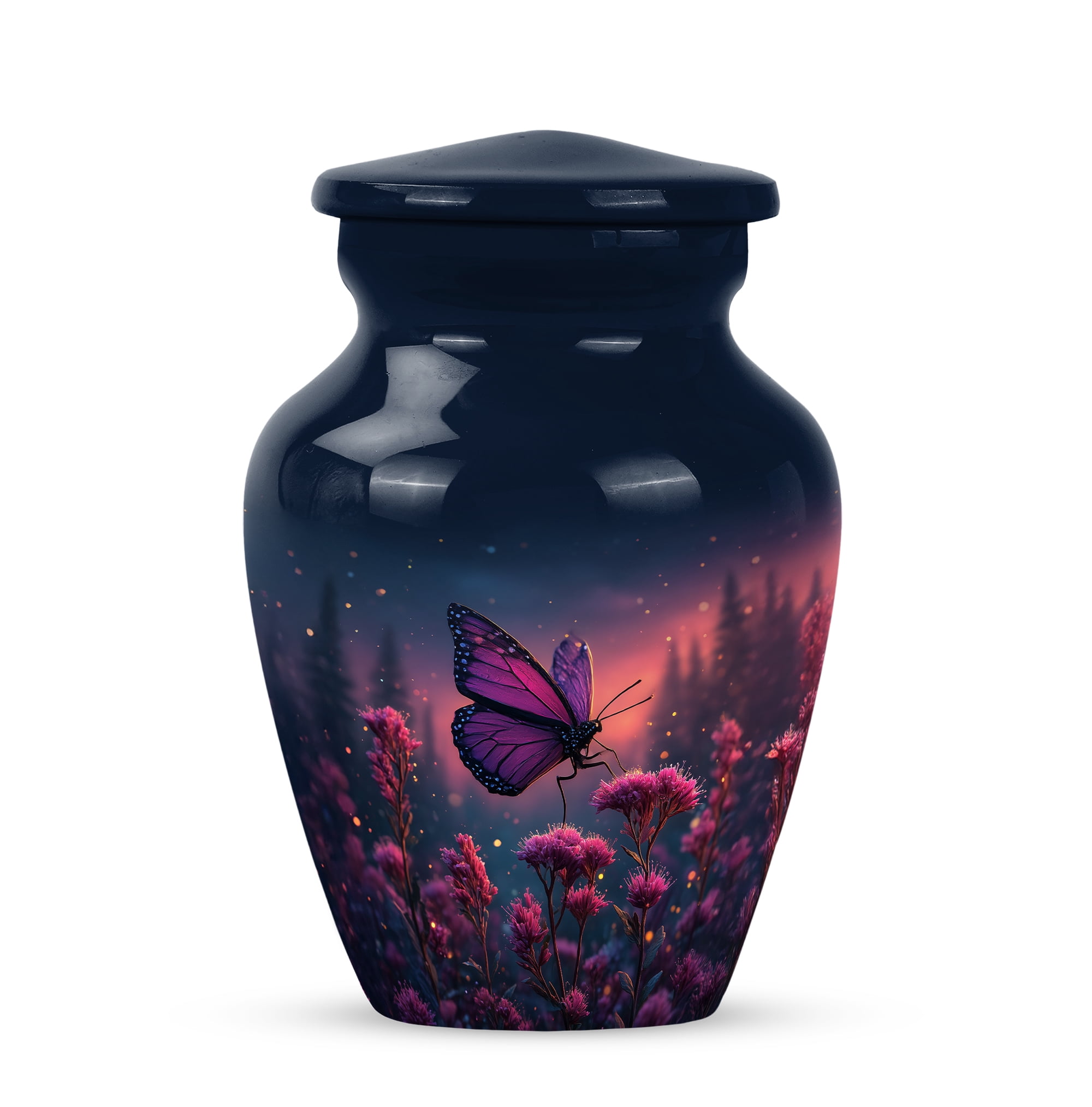 MUKTIVE Butterfly Memorial Urns for Adult Male - Funeral Urn for Ashes ...