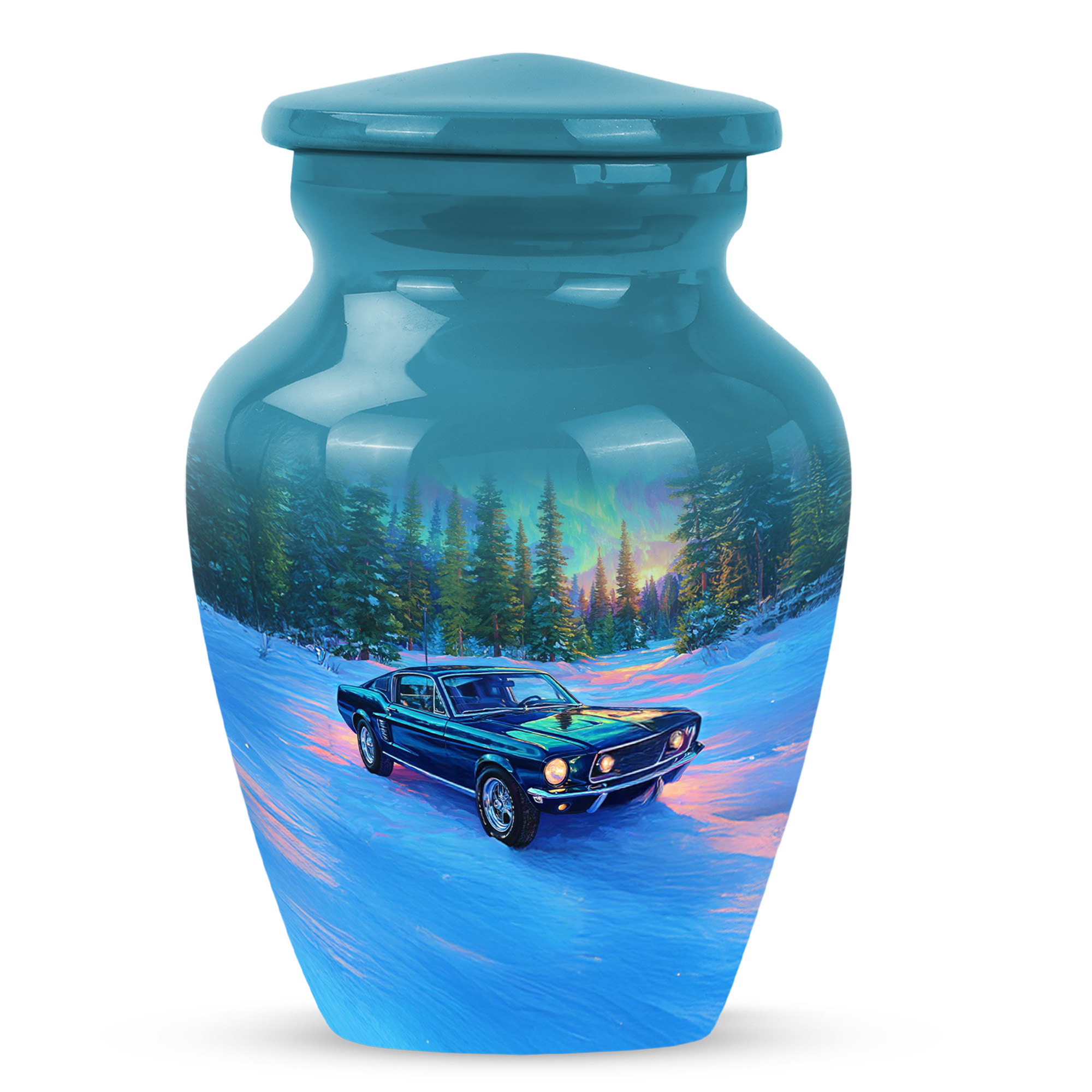 MUKTIVE Car Keepsake Burial Urn for Ashes for Women, Mini Green ...