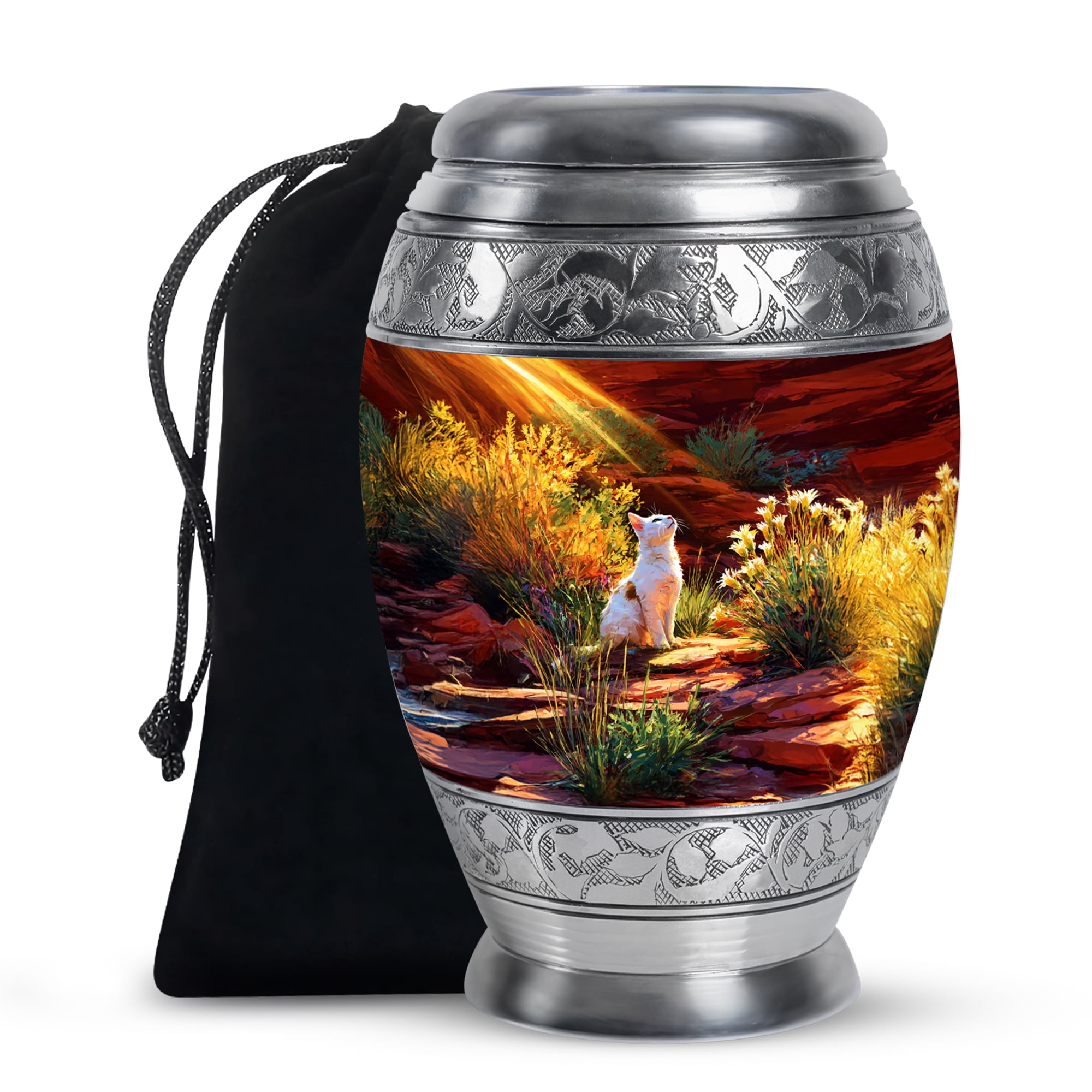 MUKTIVE Cat Cremation Urns for Human Ashes Adult Male Large, Rock ...