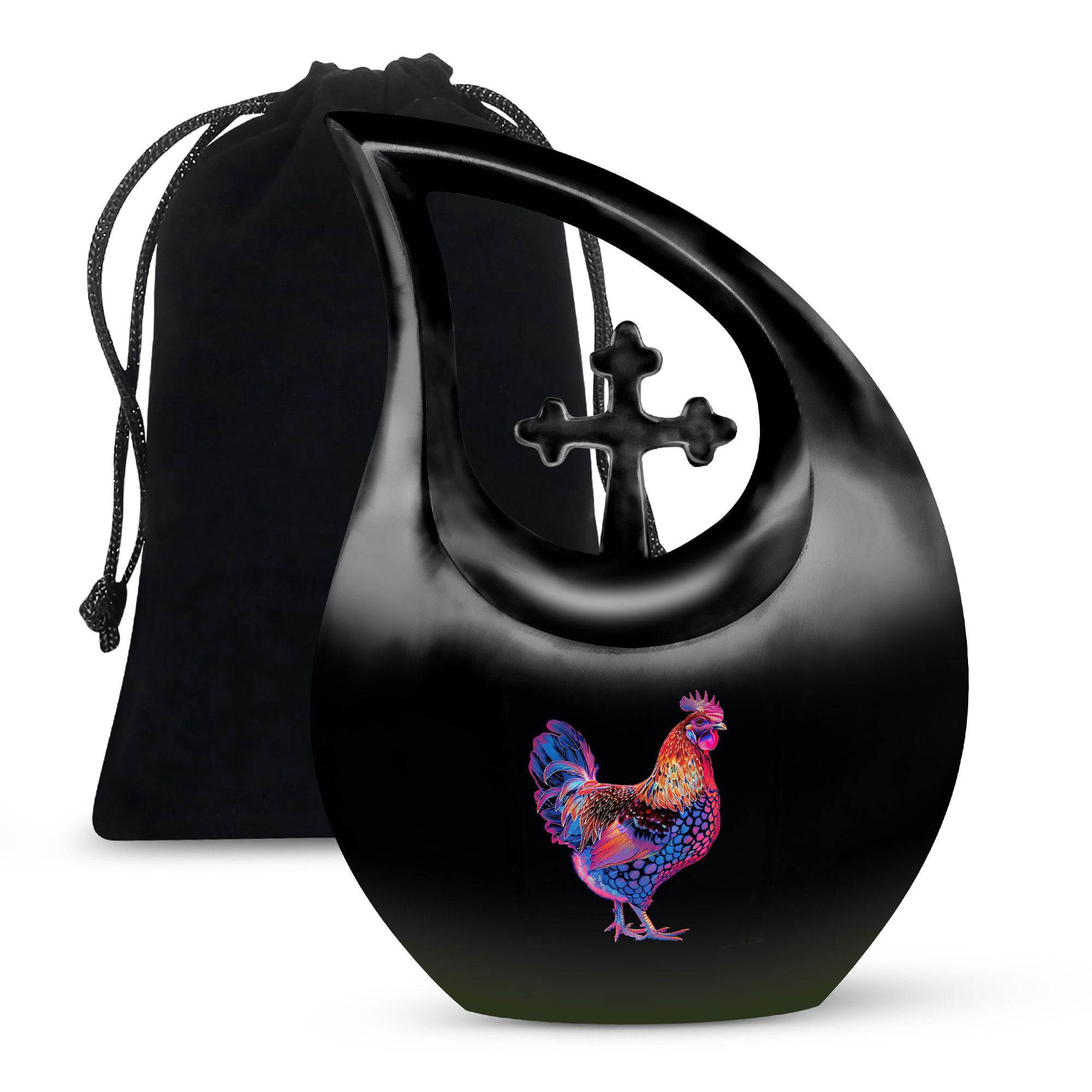 MUKTIVE Chicken Cremation Urn, Urn for Ashes for Women, Large Funeral ...
