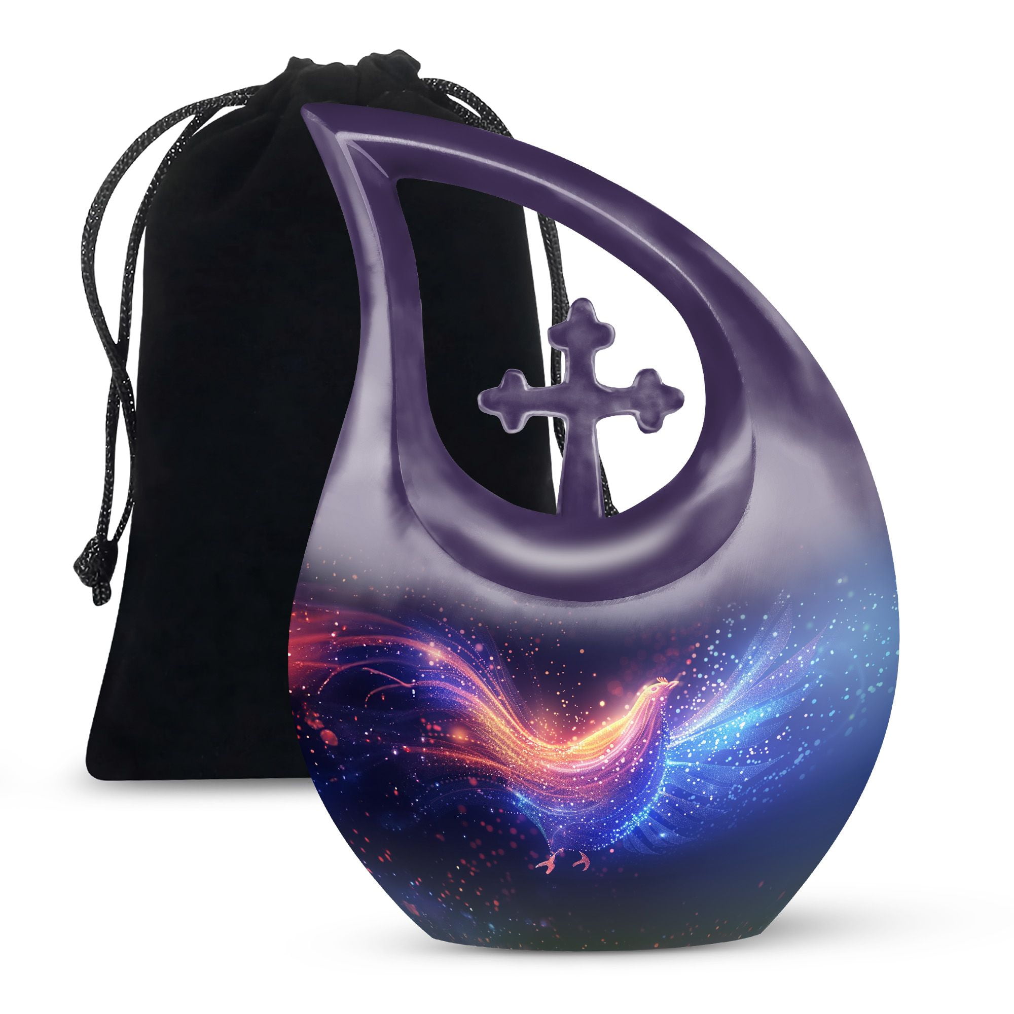 MUKTIVE Chicken Swirling Pattern Urn for Adult Female - Multicolor ...