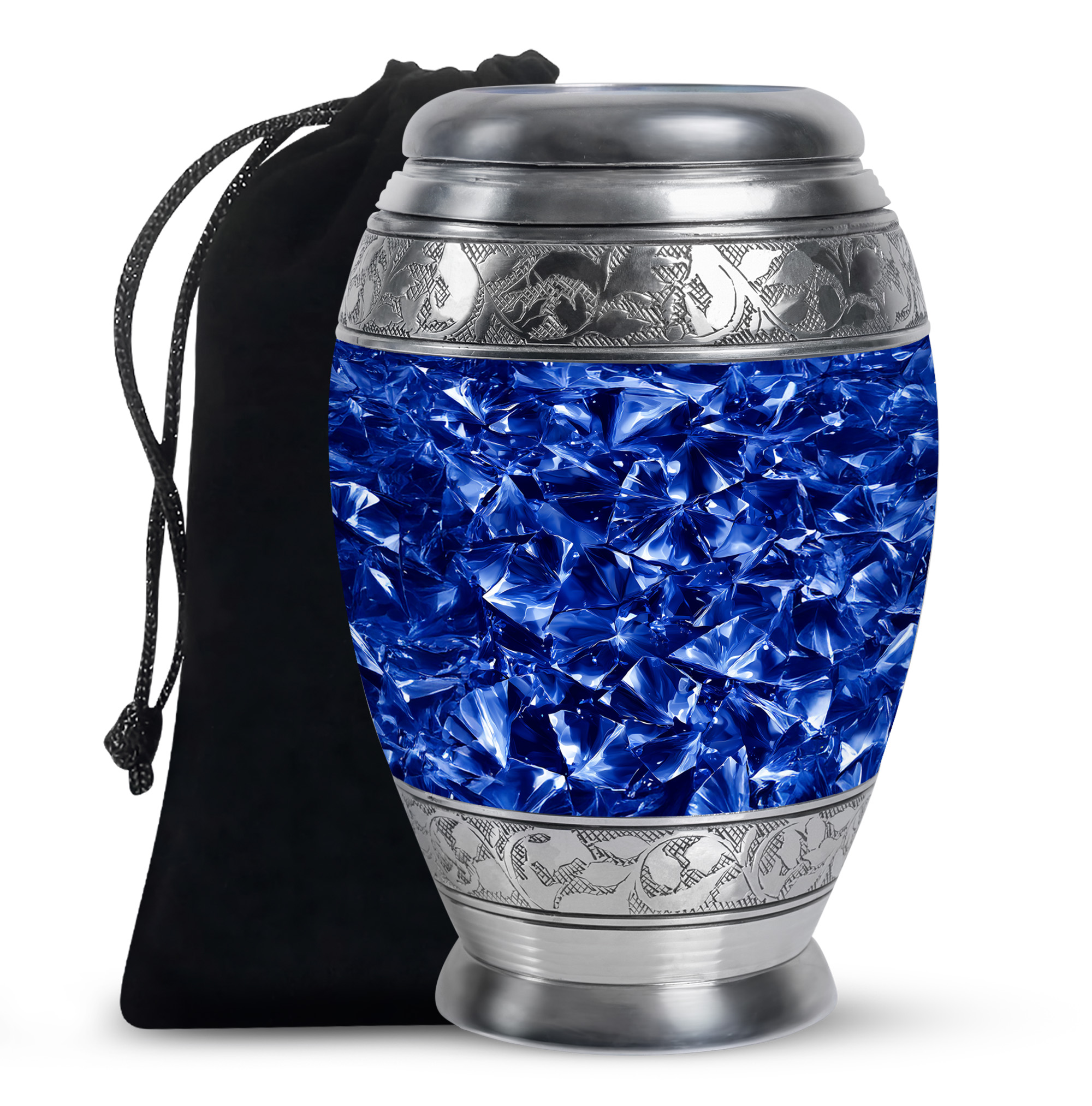 MUKTIVE Crystal Abstract Memorial Urns for Human Ashes Adult Female ...