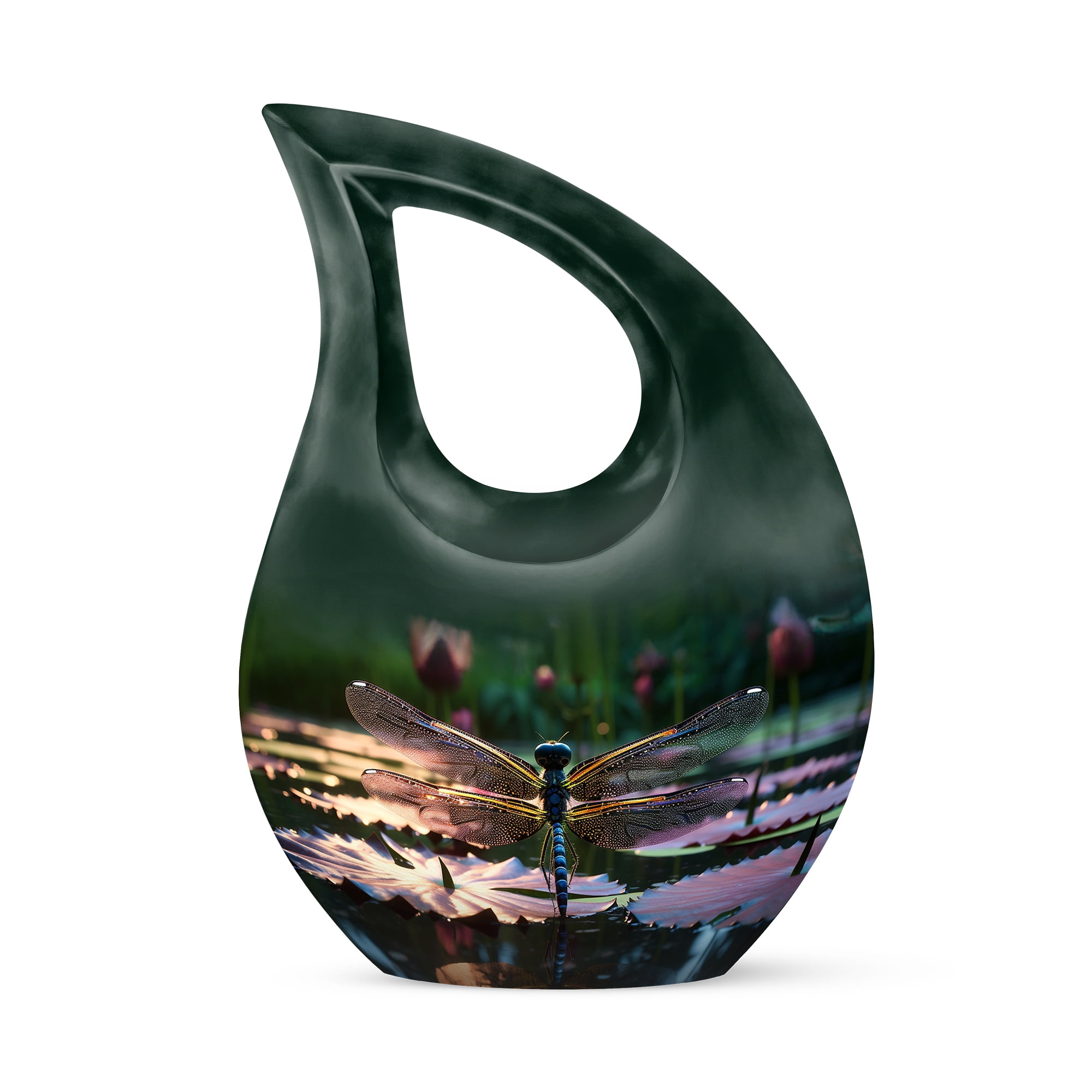 MUKTIVE Dragonfly Memorial Urn for Human Ashes Adult Husband & Wife ...