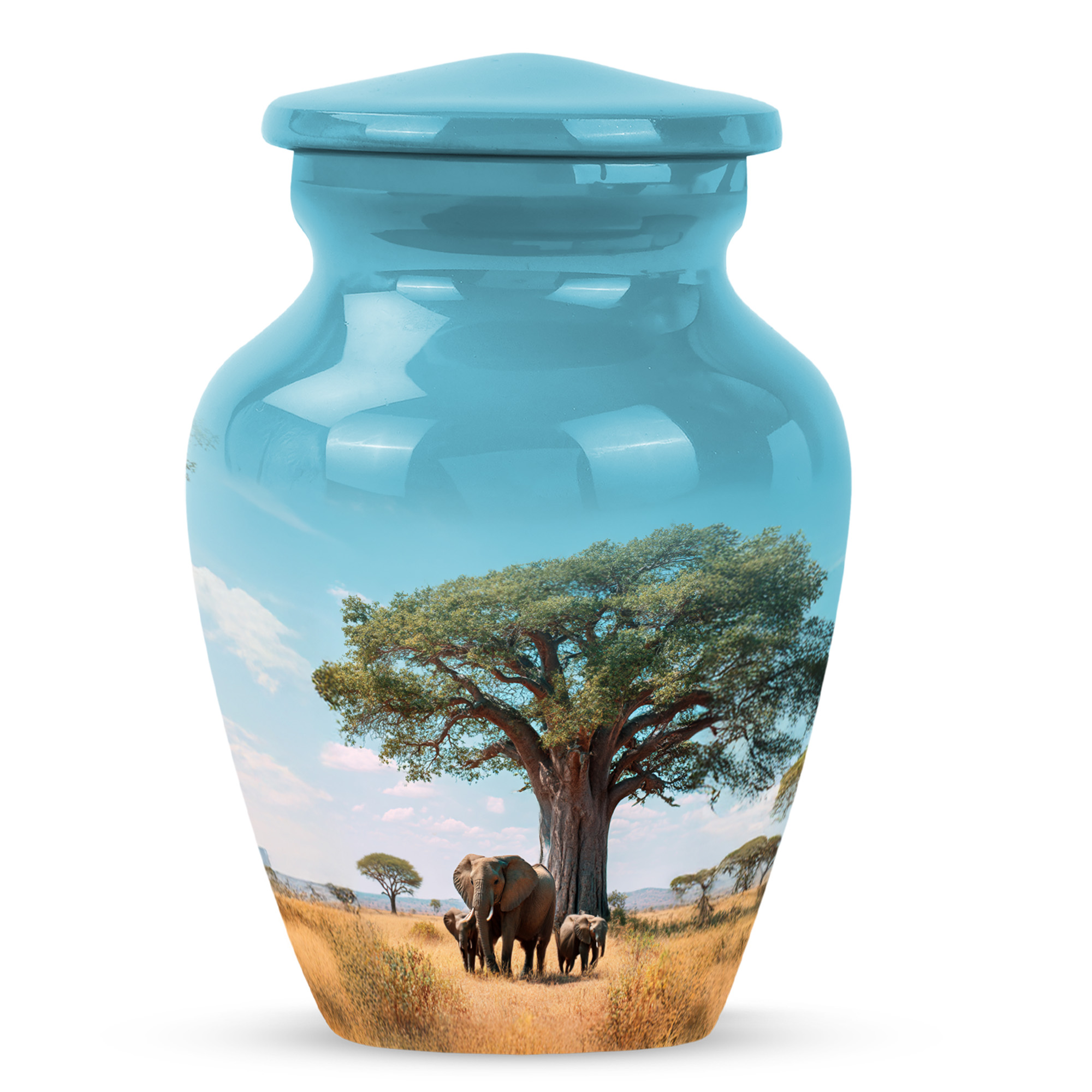 MUKTIVE ELELPHANT Family Memorial Urns for Ashes Adult Male & Female ...