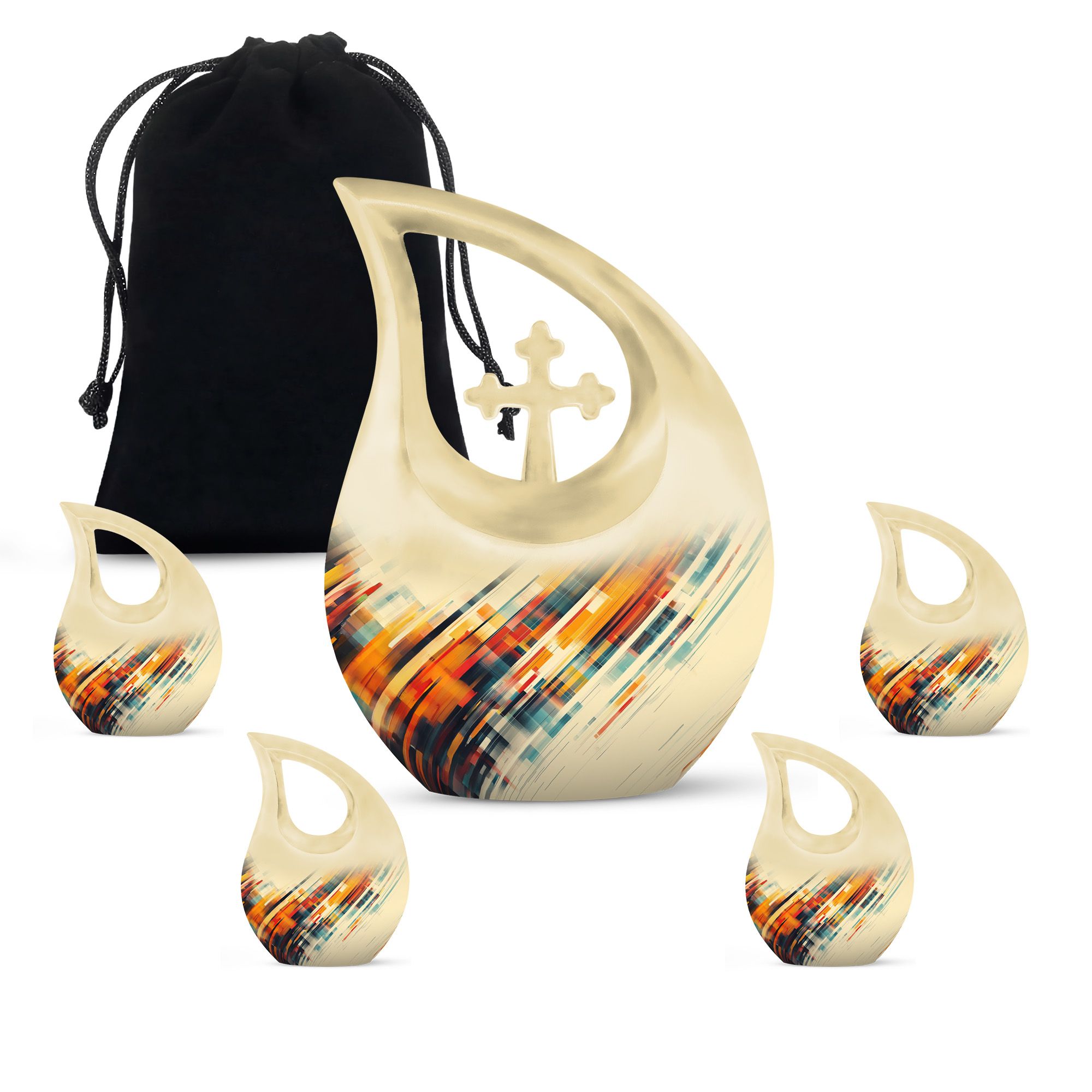 MUKTIVE Element Design Urns for Female, Cremation Urns for Human Ashes ...
