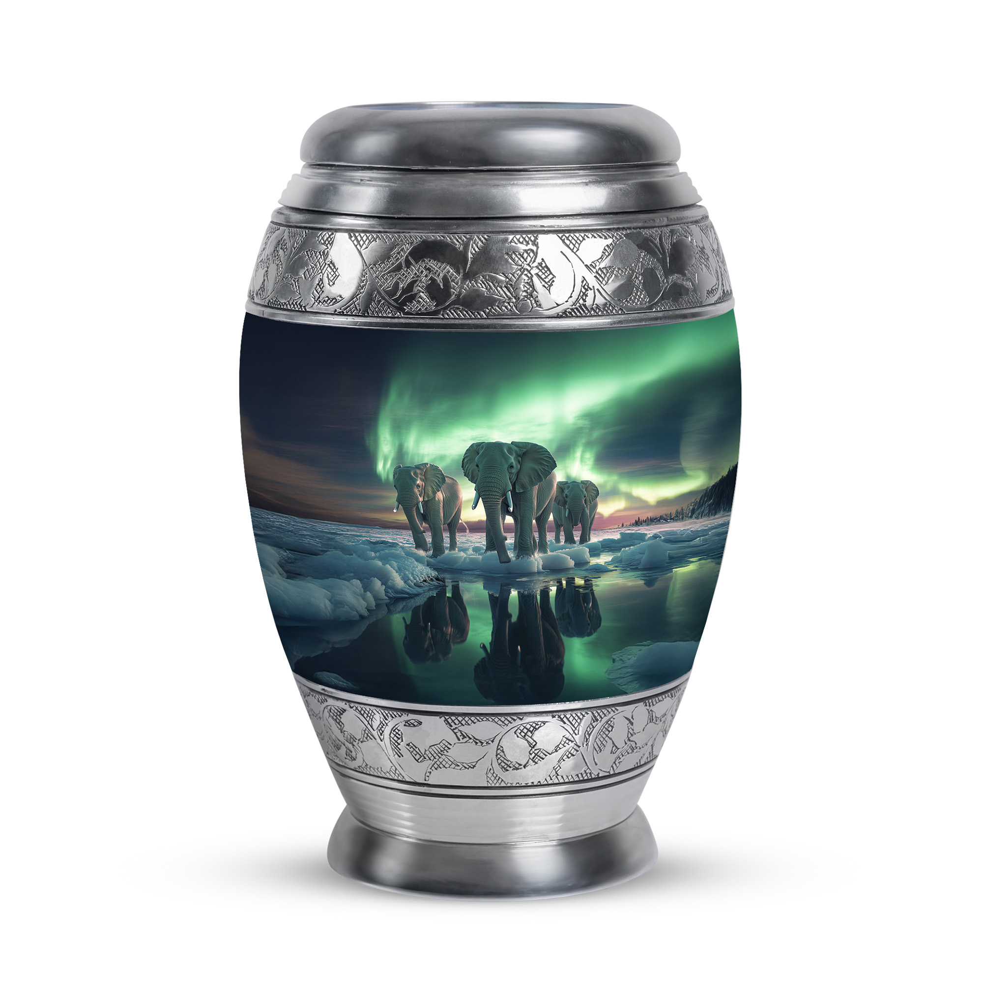 MUKTIVE Elephant Memorial Burial Keepsake Urn for Ashes Adult Male ...