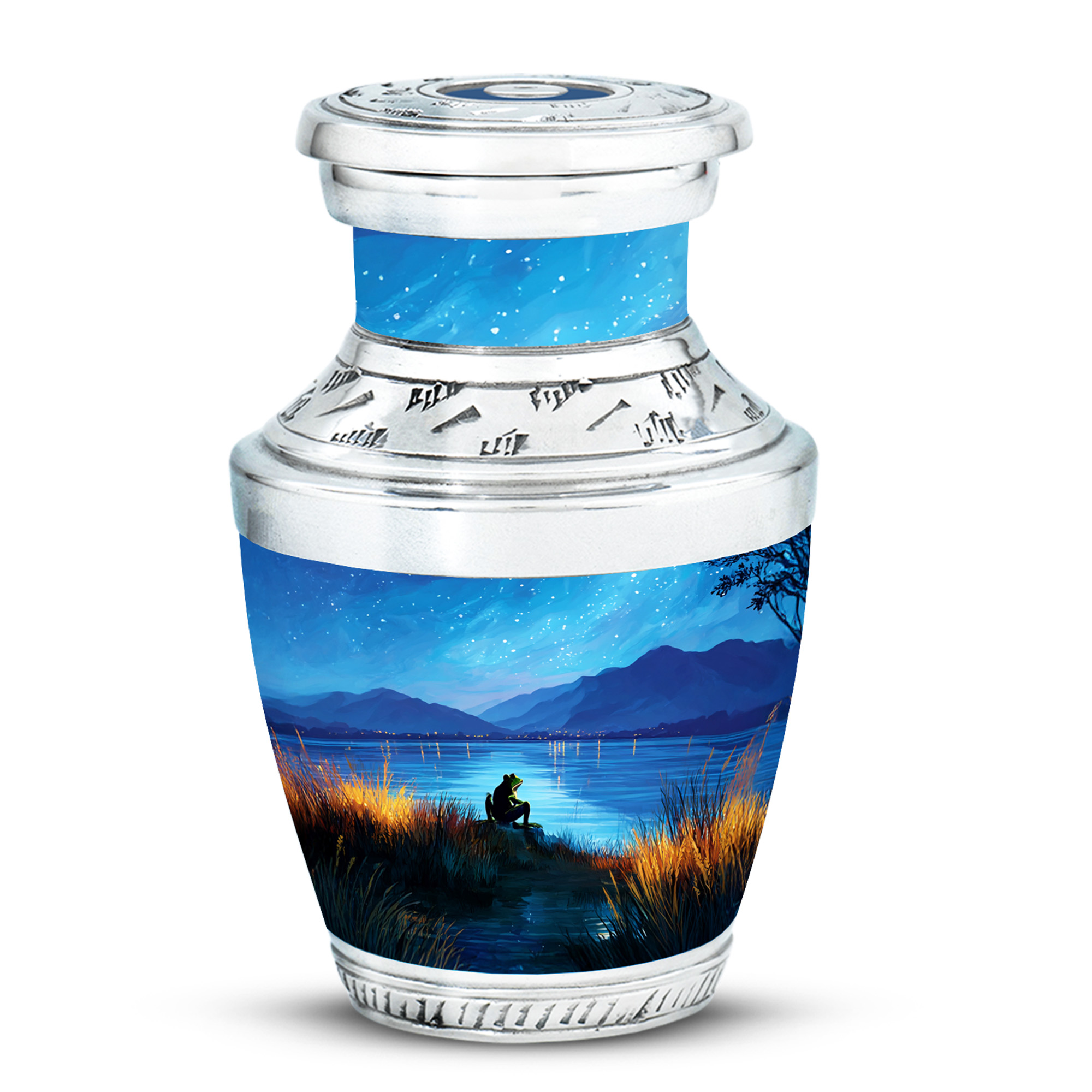 MUKTIVE Frog Decorative Urn for Human Ashes Female, Keepsake Mountain ...