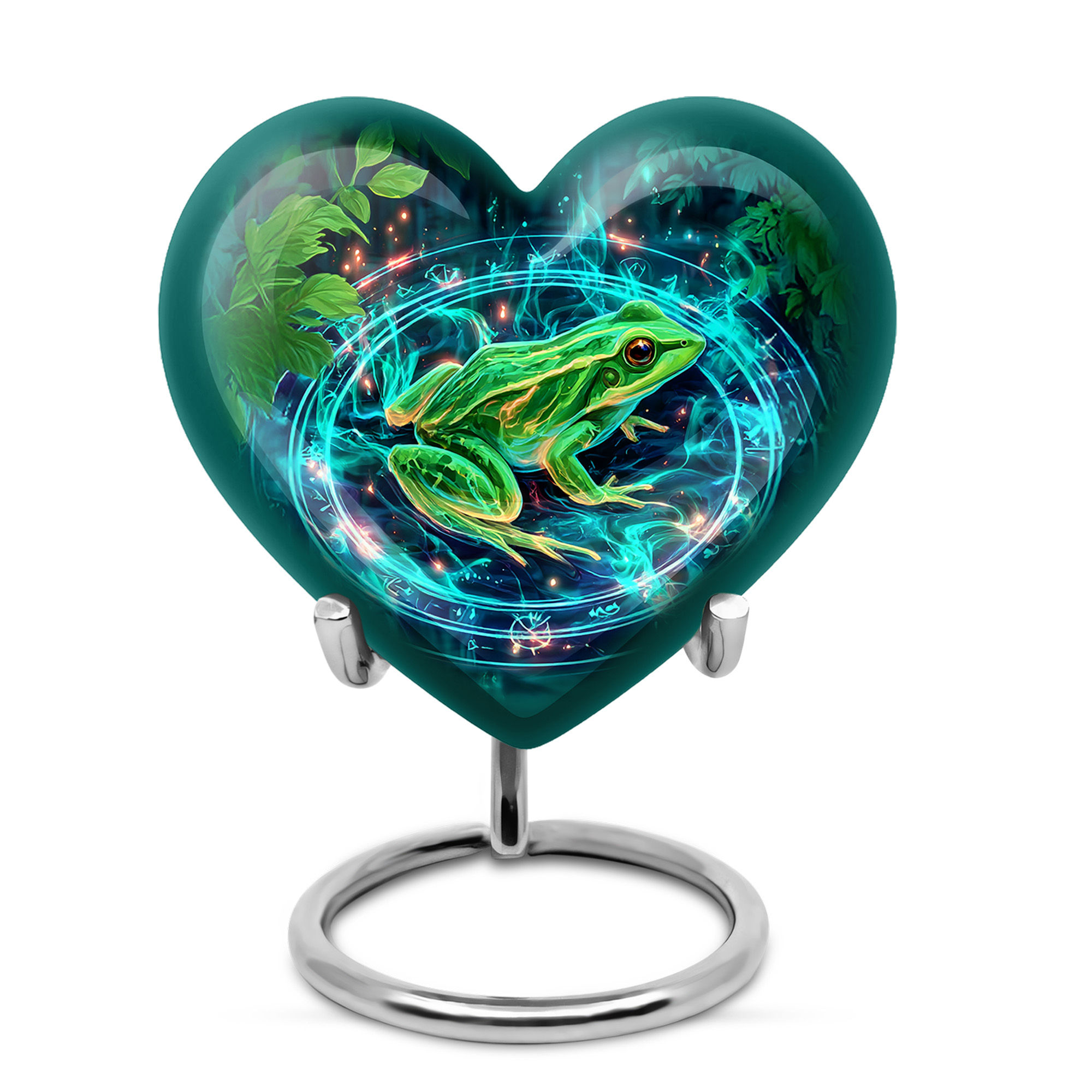 MUKTIVE Frog Funeral Urn for Ashes for Women, Large Green Memorial Urns ...