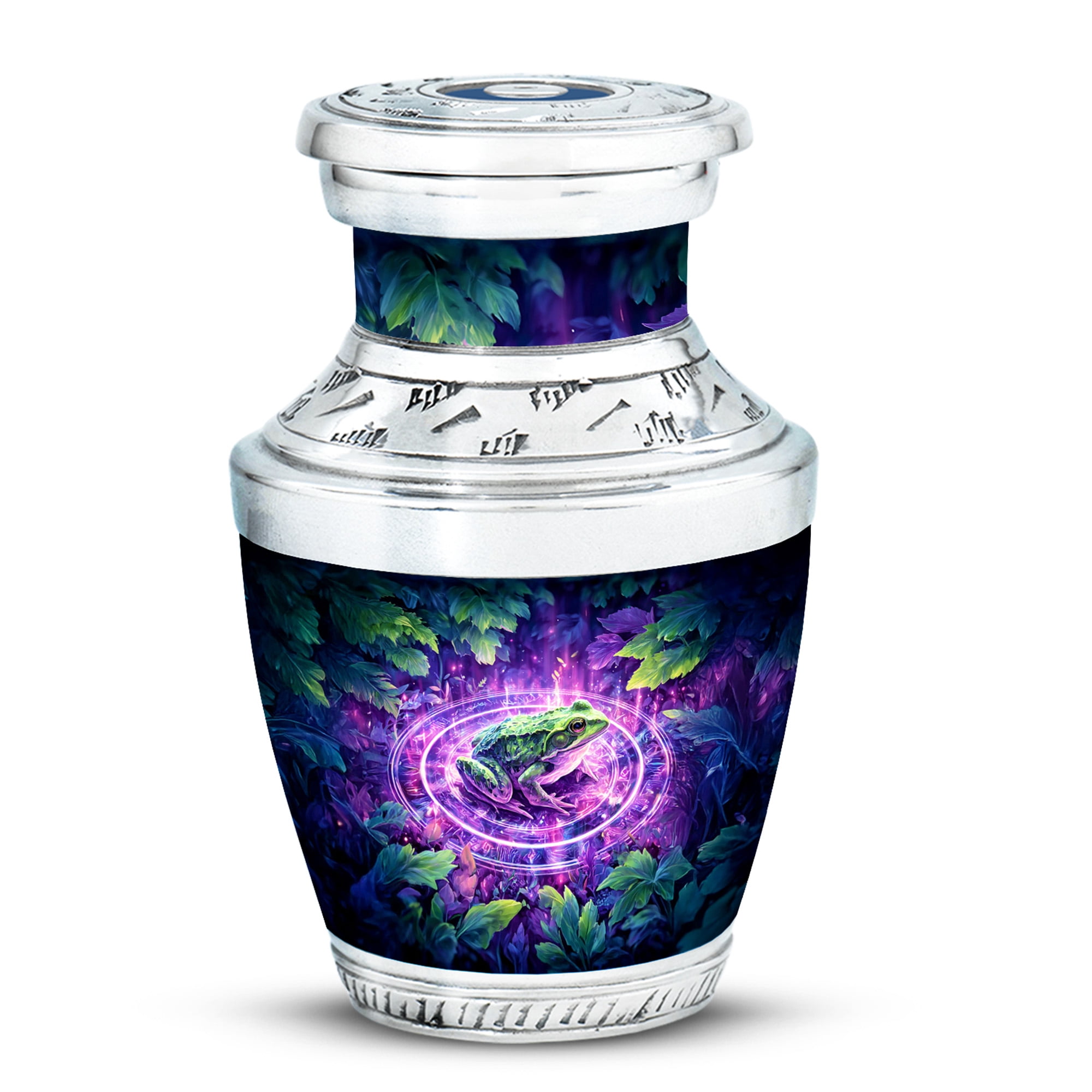 MUKTIVE Frog Memorial Urn for Human Ashes Adult Female, Blue Cremation ...