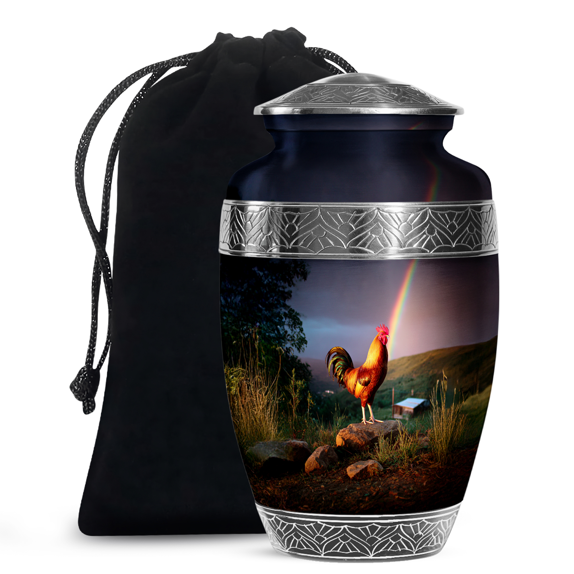 MUKTIVE Hen Beautifully Handcrafted Decorative Urns, Bird Cremation ...