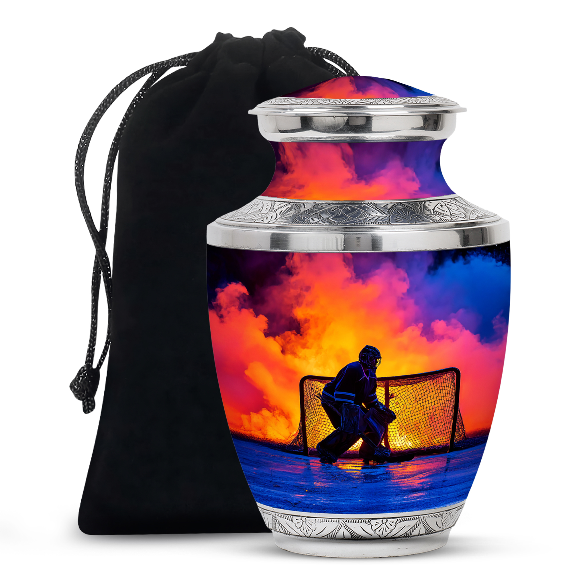 MUKTIVE Ice Hockey Burial Urn for Ashes for Men Cremation, Memorial ...