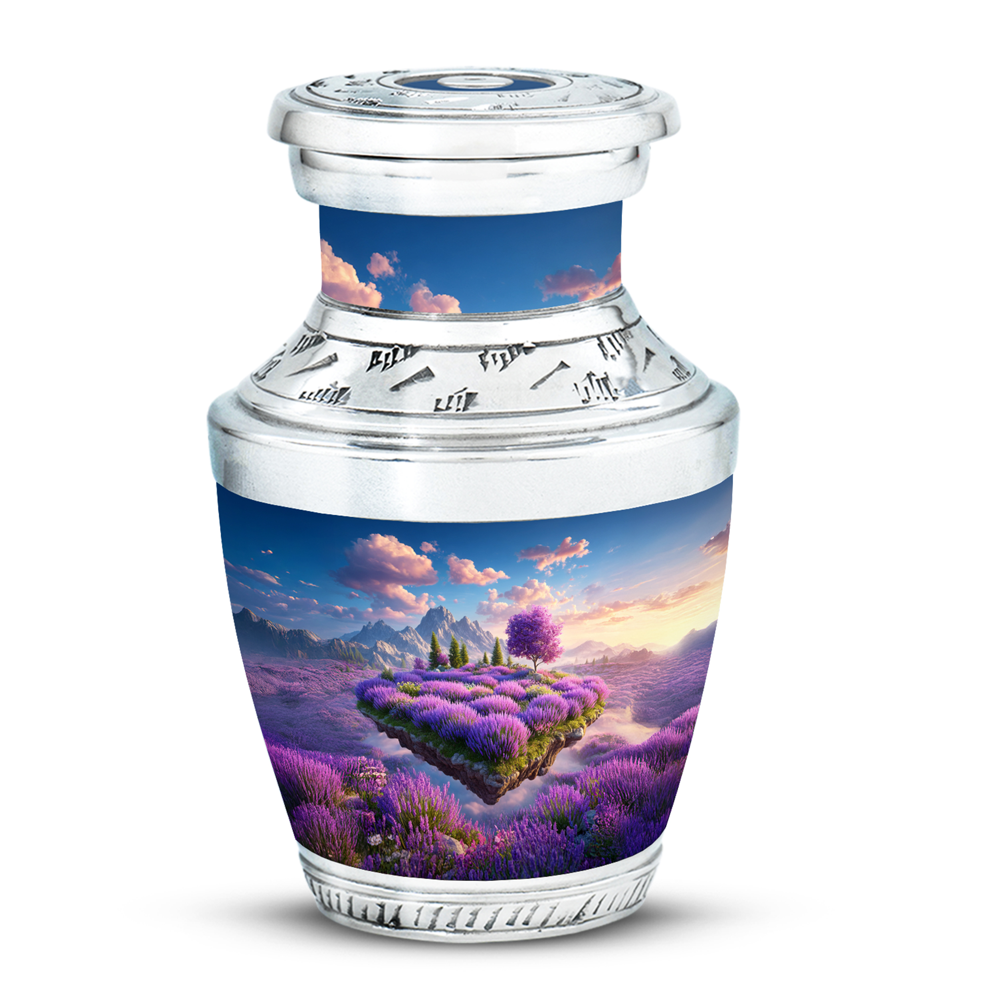 MUKTIVE Lavender Grass Urns for Adult Female & Male Ashes, Keepsake ...
