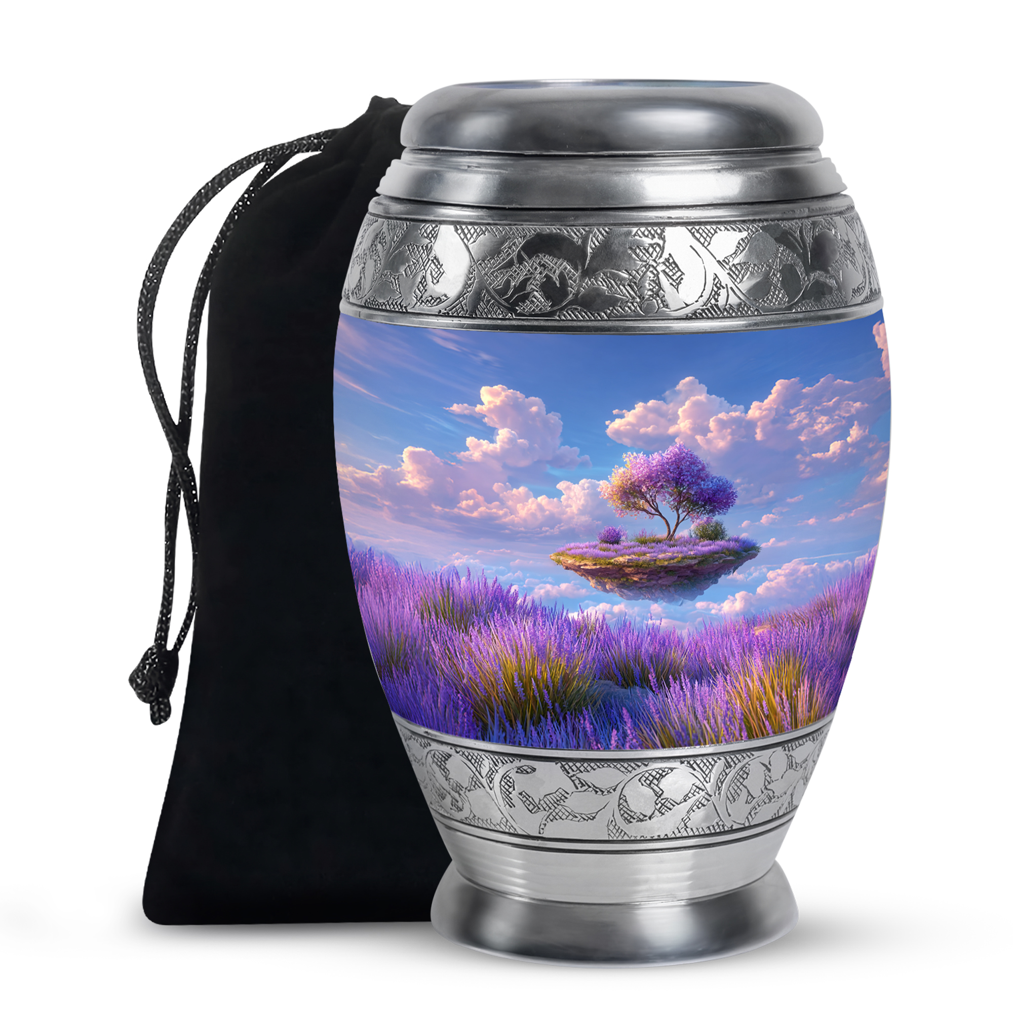 MUKTIVE Lavender Grass Urns for Human Ashes, Tree Cremation Dad Urns ...