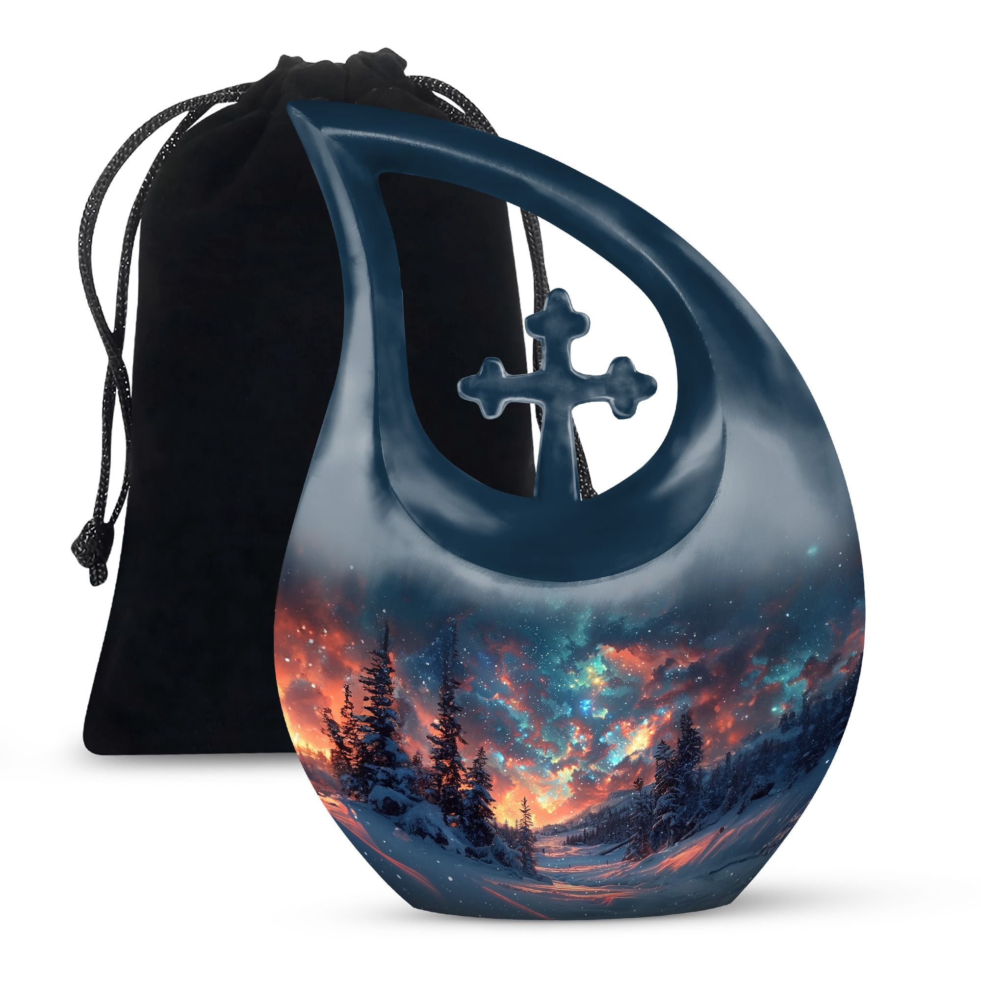 MUKTIVE Majestic Sky Large Cremation Urns for Mother and Father Ashes ...