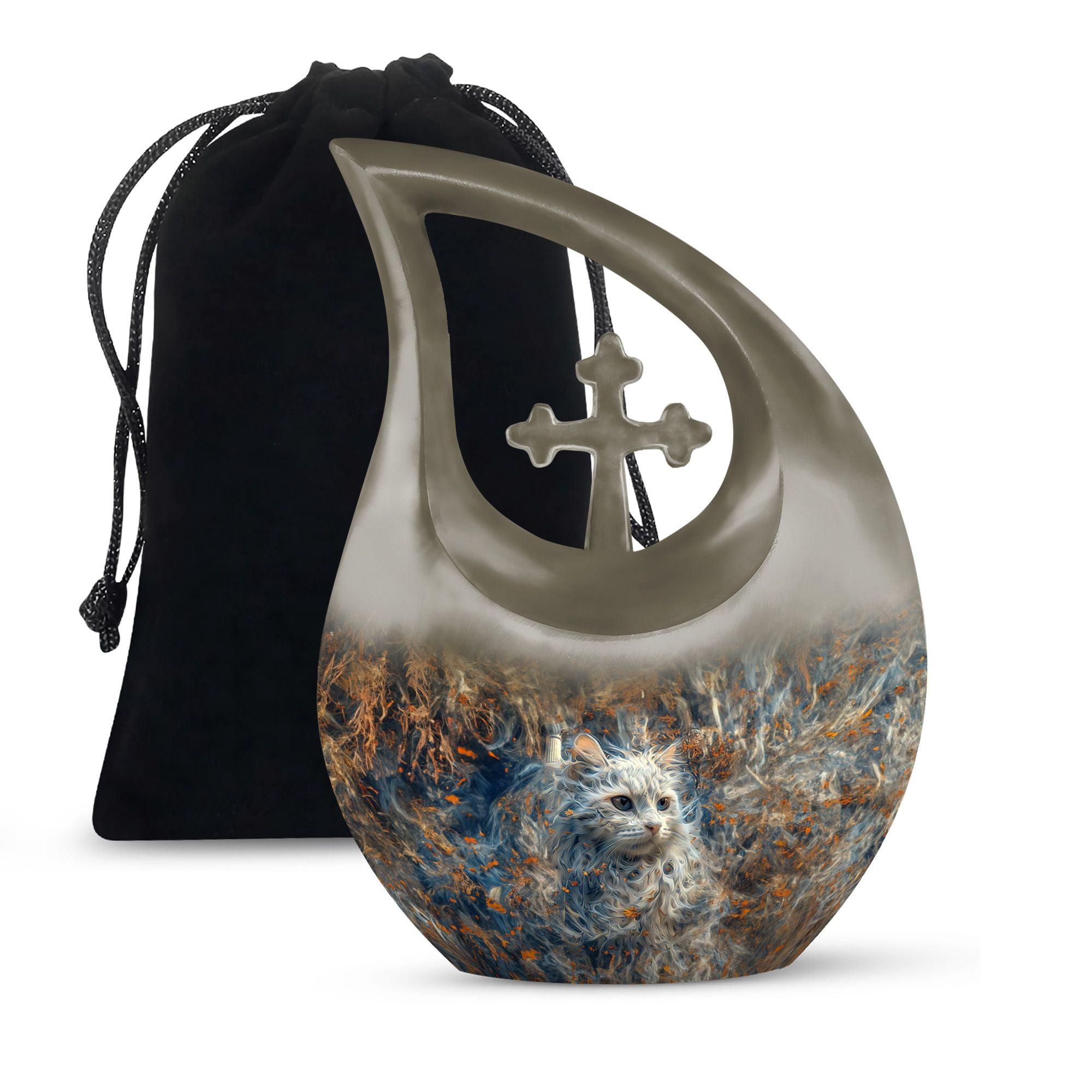 MUKTIVE Mother swan Carrying Babies Memorial Urns for Human Ashes Adult ...