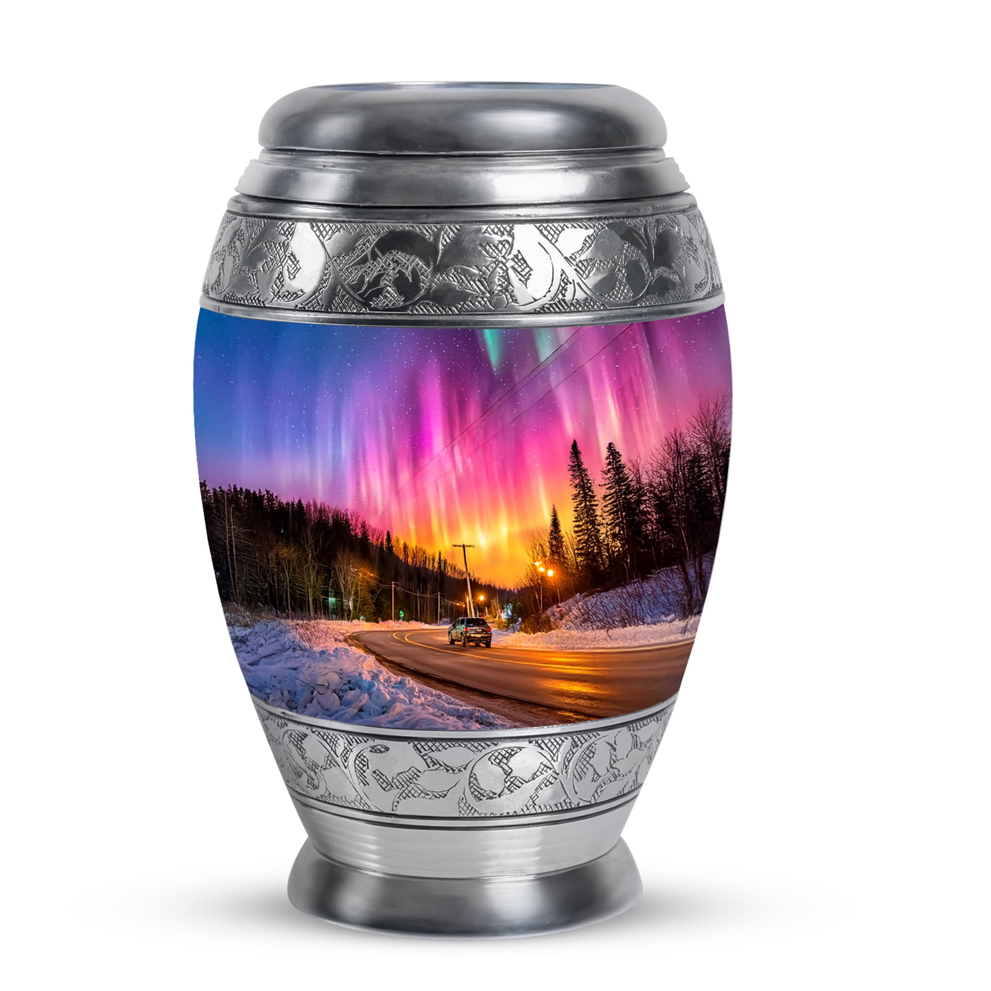 MUKTIVE Northern Lights Keepsake Funeral Urns for Adult Ashes Men ...