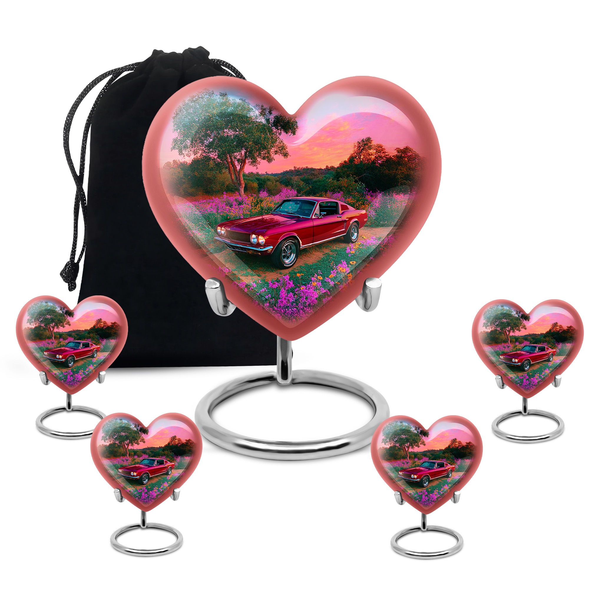 MUKTIVE Racing Car Memorial Urn for Ashes Adult Male & Female Cremains ...