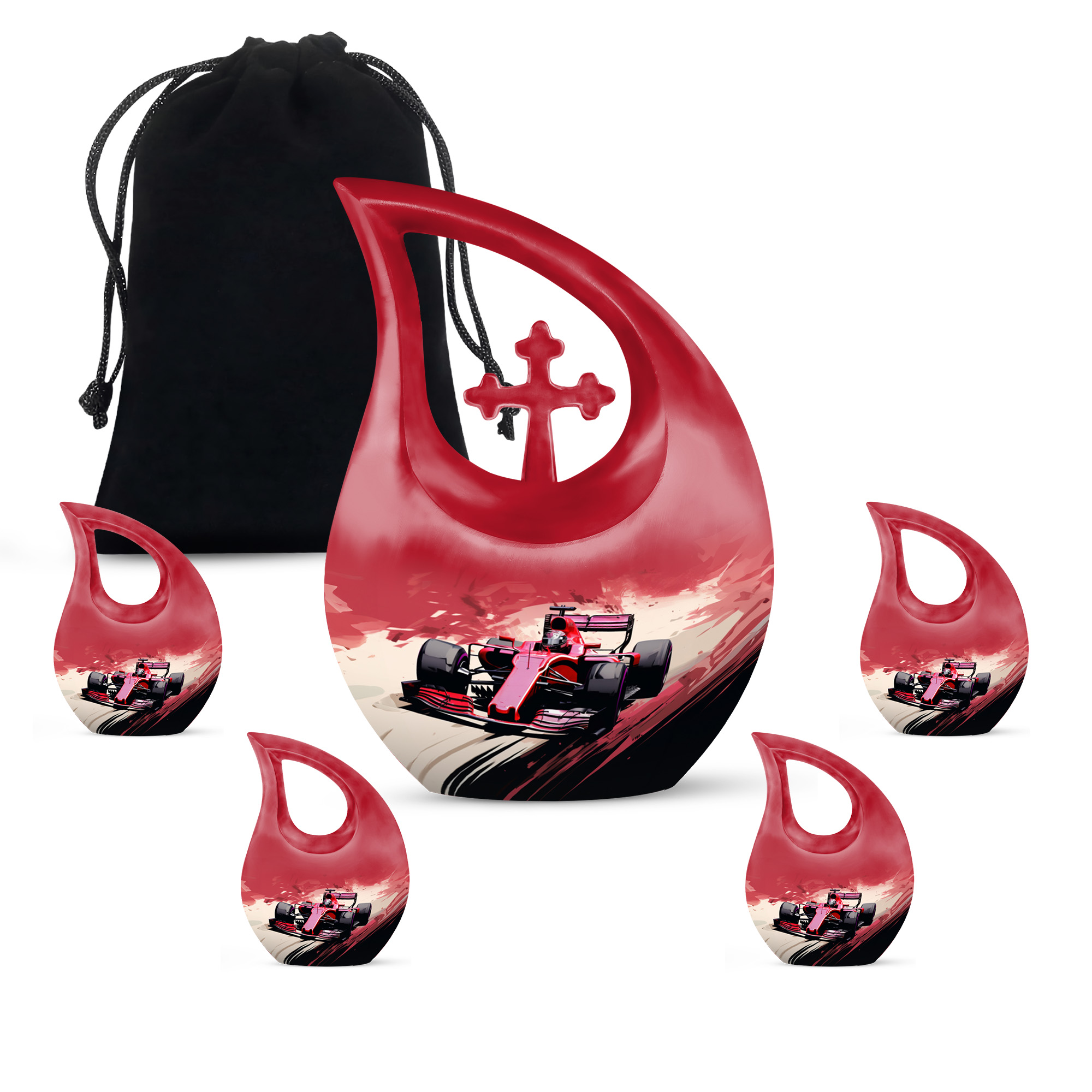 MUKTIVE Racing Sports Car Memorial Adult Urns for Human Ashes Men ...