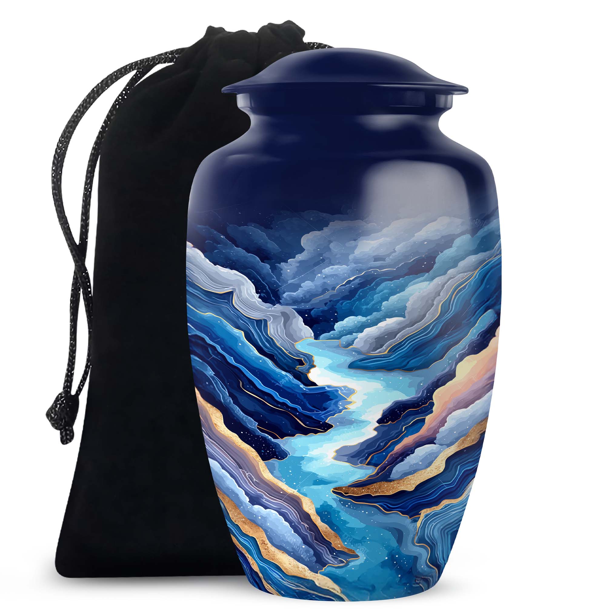 MUKTIVE River Memorial Urn for Human Ashes Husband & Wife - Large ...