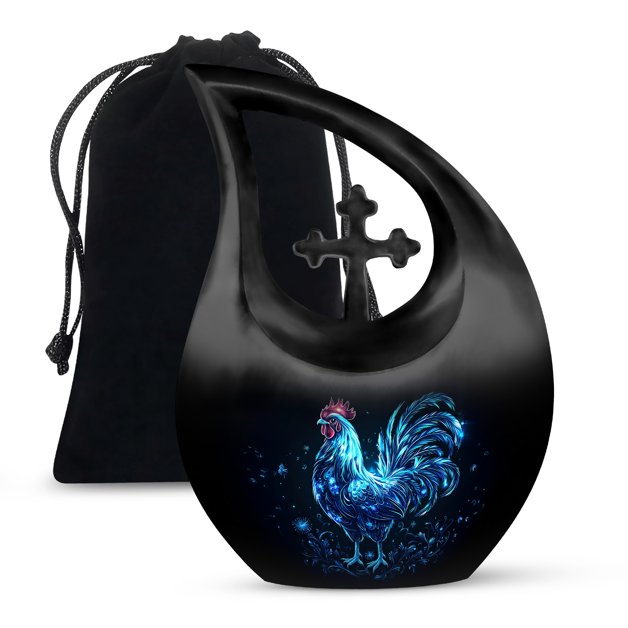 MUKTIVE Rooster Urn - Urns for Ashes Mom & Dad - Cremation Urns for ...