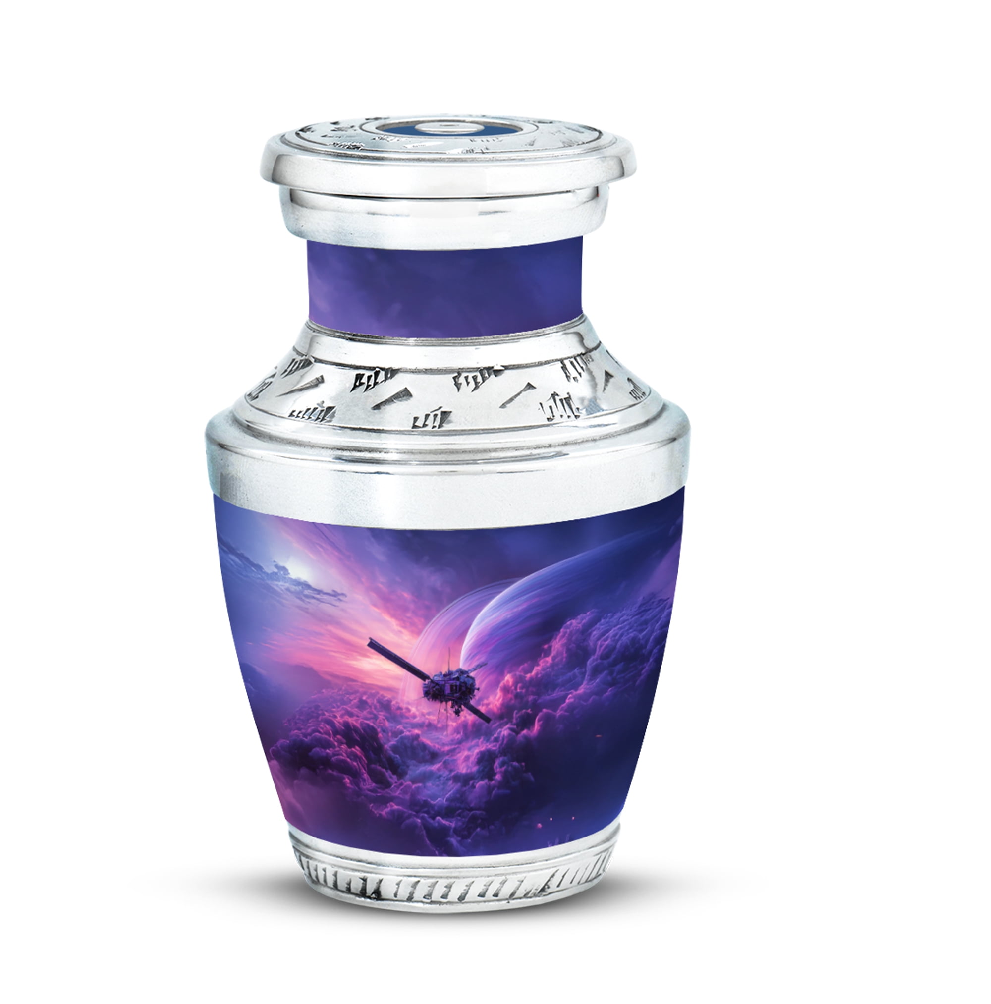 MUKTIVE Spaceship Memorial Urn for Human Ashes for Husband & Wife ...
