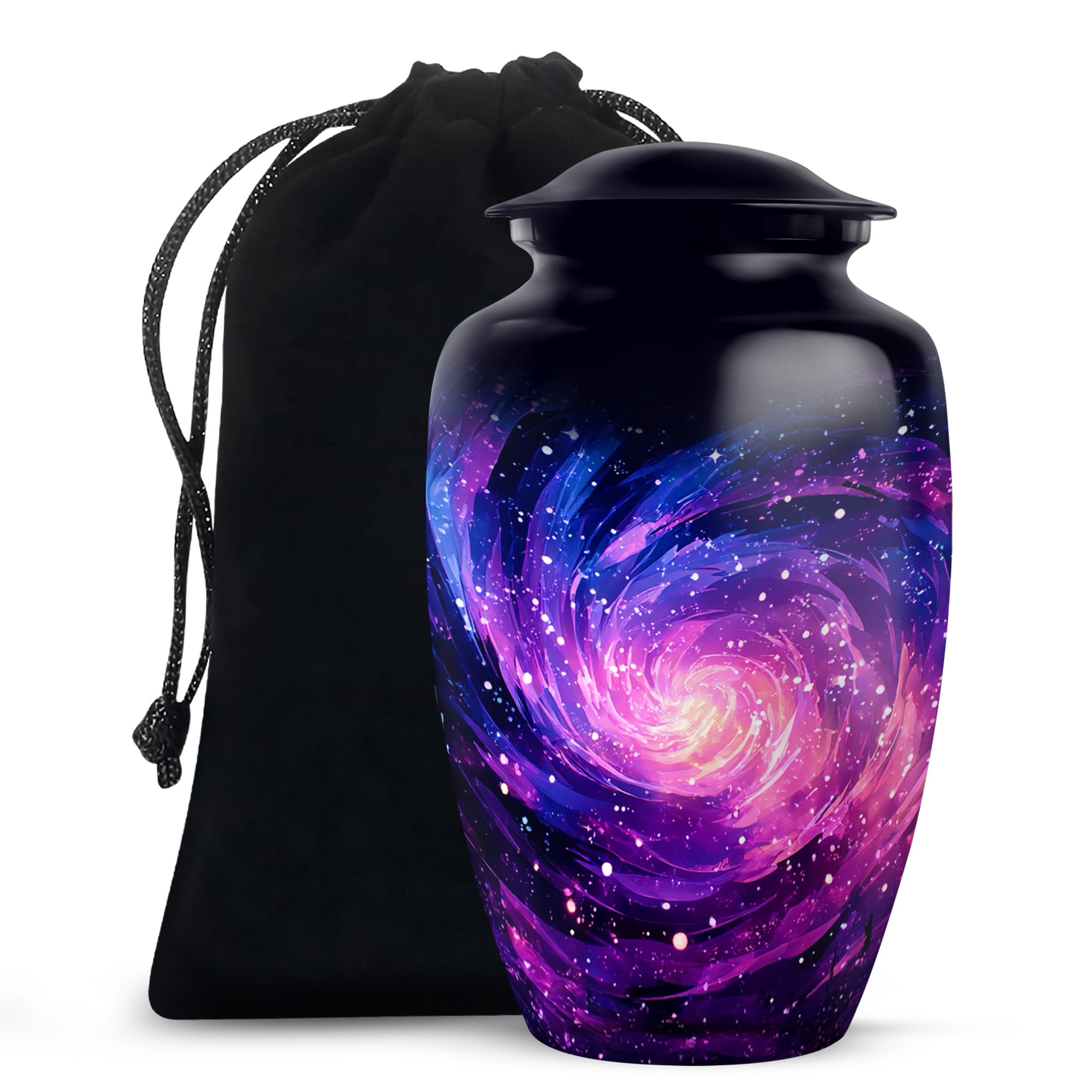 MUKTIVE Star Galaxy Memorial Urns for Couple Ashes Male & Female, Large ...
