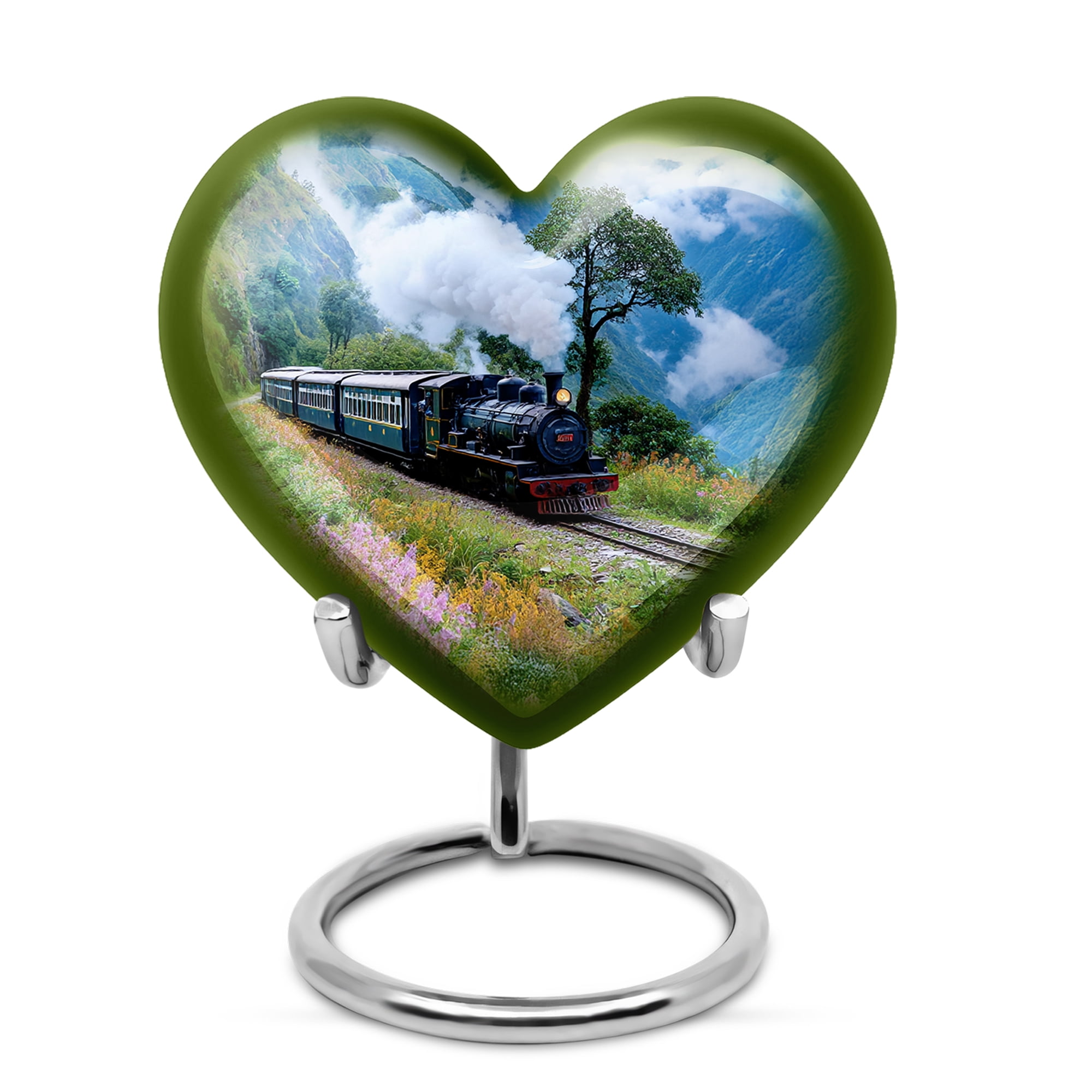 MUKTIVE Train Urns for Adult Ashes Women Cremation, Keepske Memorial ...