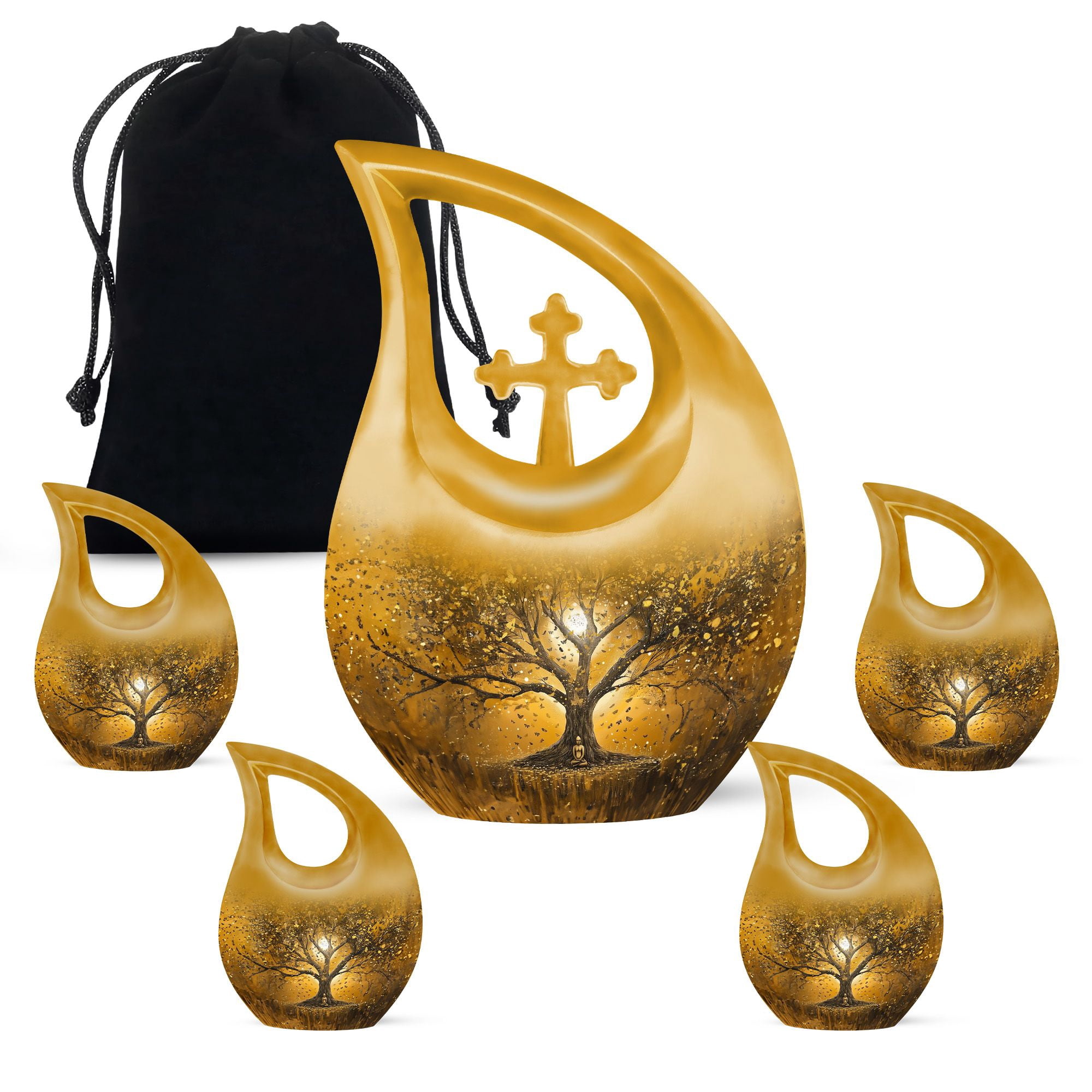 MUKTIVE Tree of Life Urns, Cremation Urn for Ashes Adult Male, Funeral ...