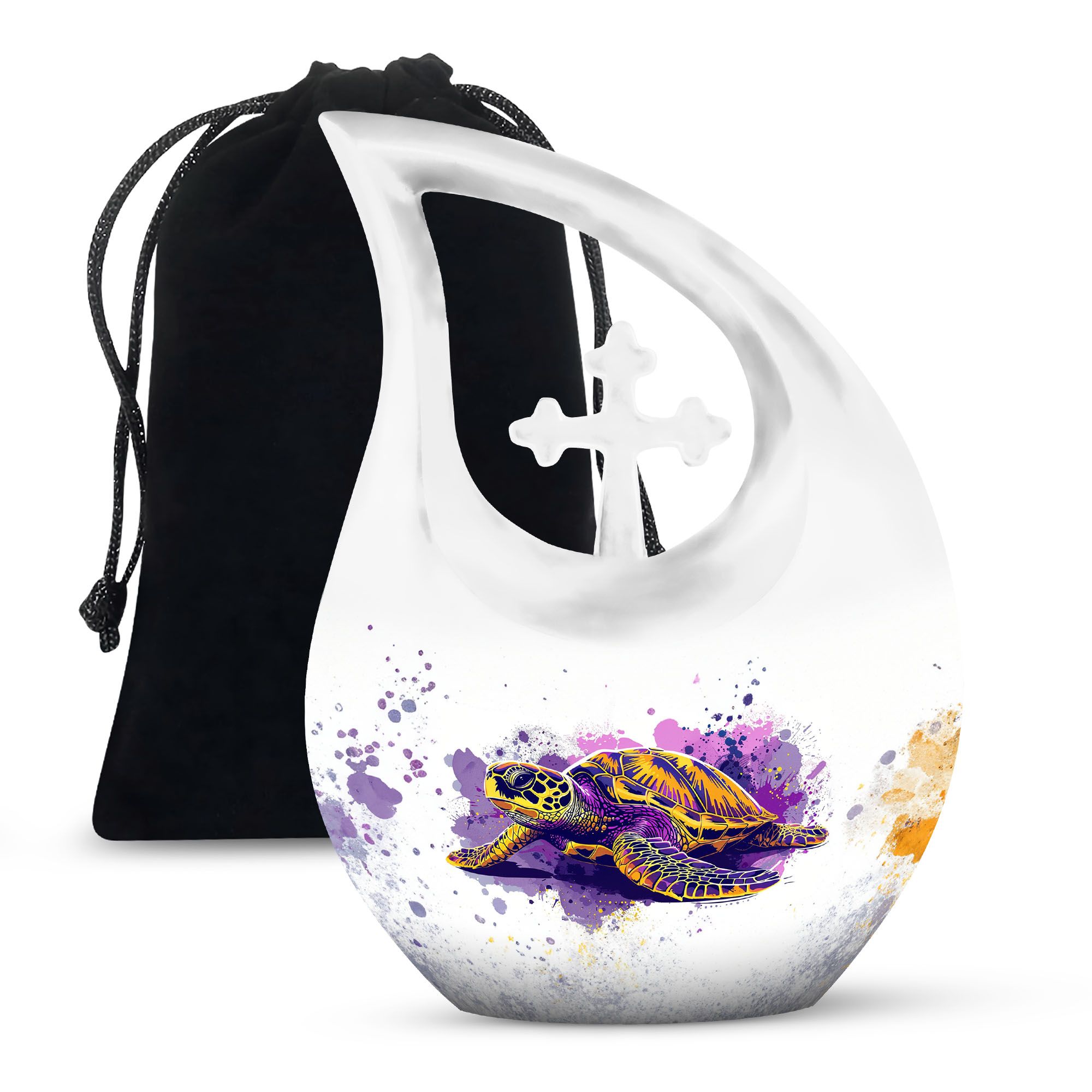 MUKTIVE Turtle Urn for Adult Human Remains, Burial for Adult Ashes ...