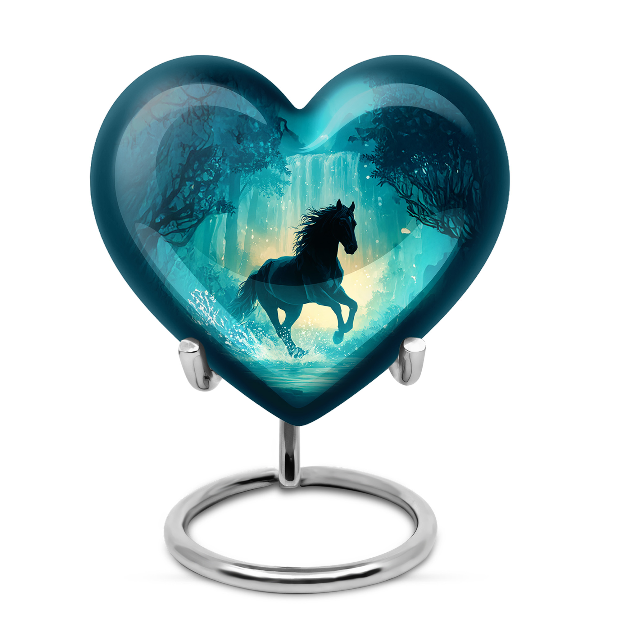 MUKTIVE Waterfall Cremation Urns for Human Ashes for Men, Horse Funeral ...