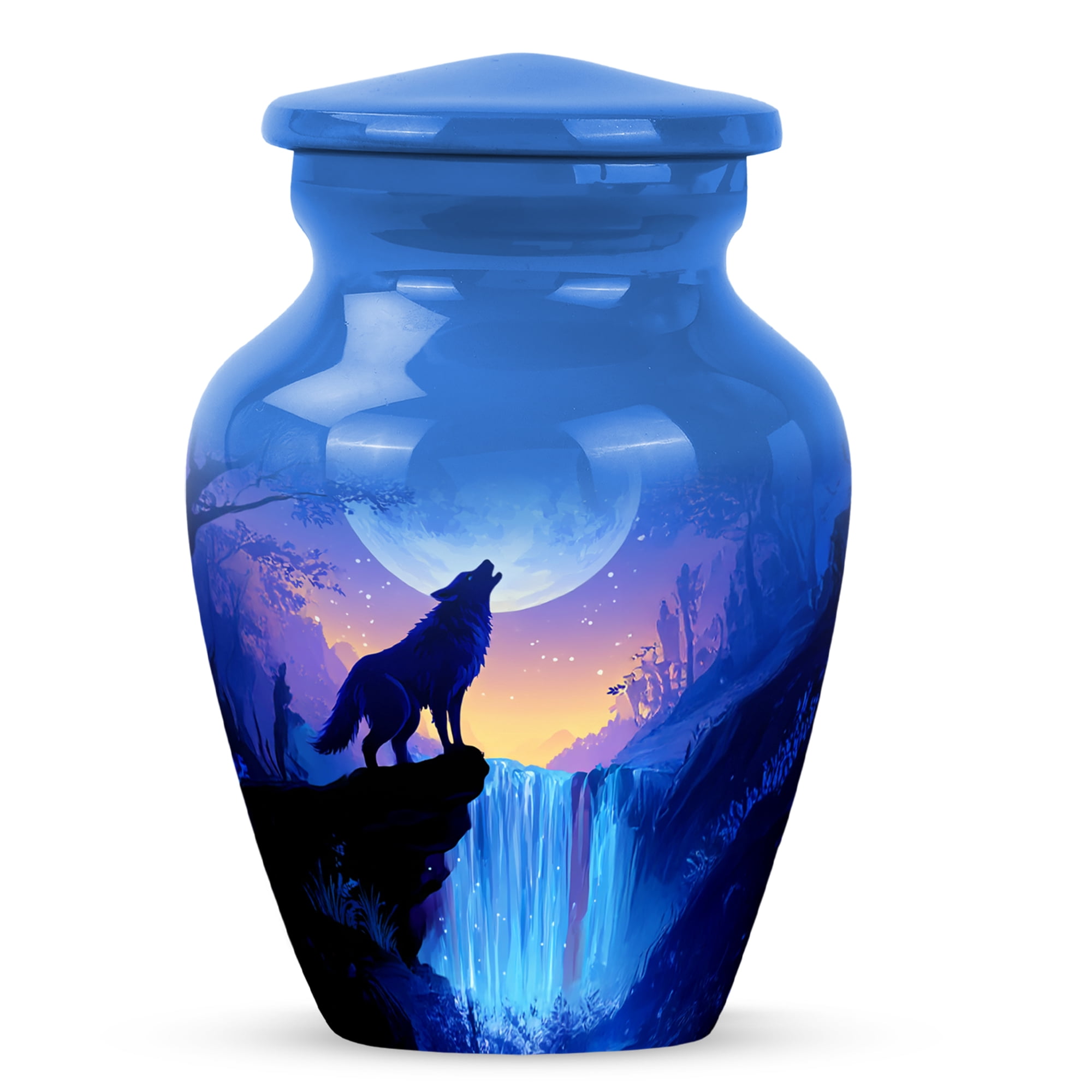 MUKTIVE Waterfall Keepsake Burial Urns for Human Ashes Adult Man, Mini ...