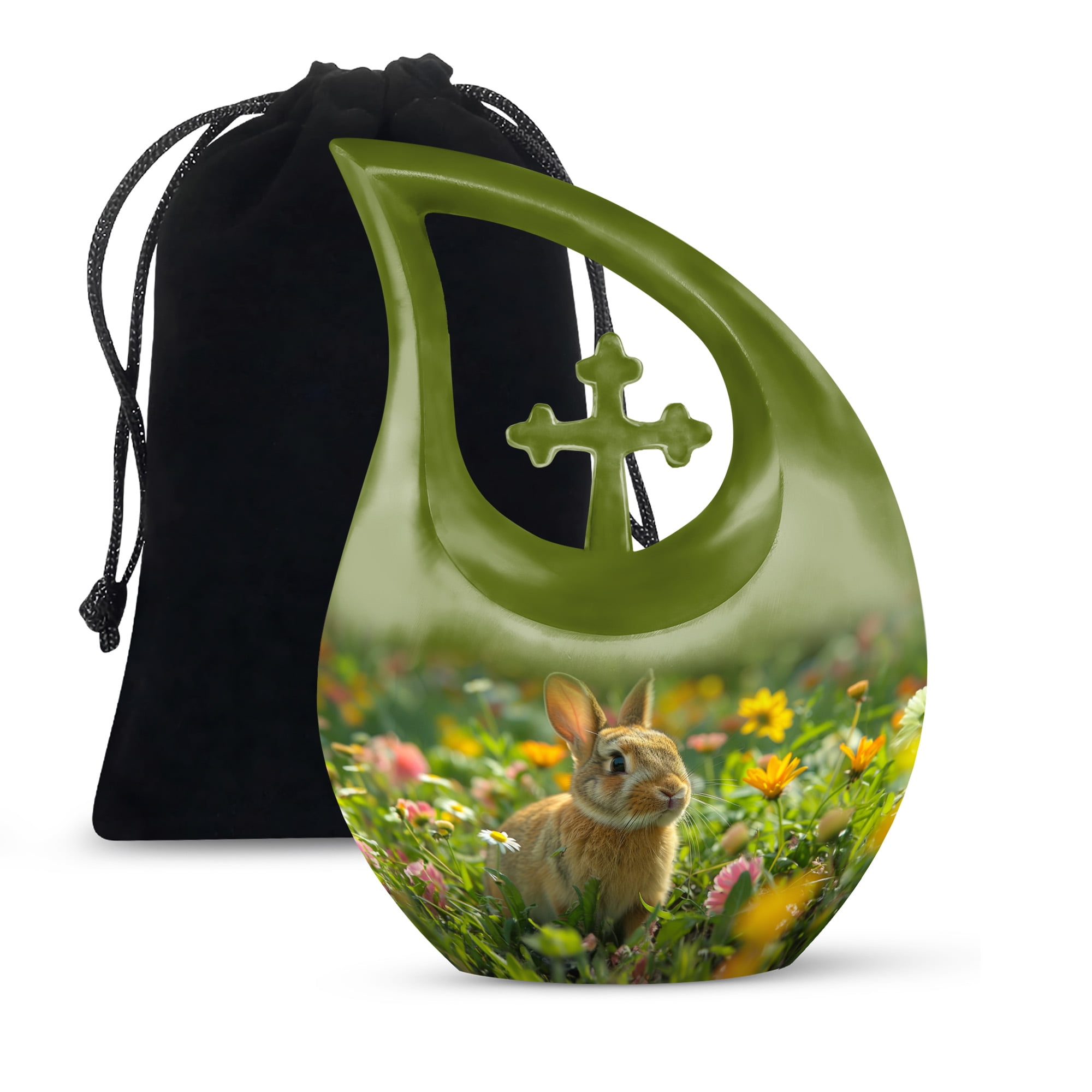 MUKTIVE White Rabbit Funeral Urns for Human Ashes Adult Mother and ...