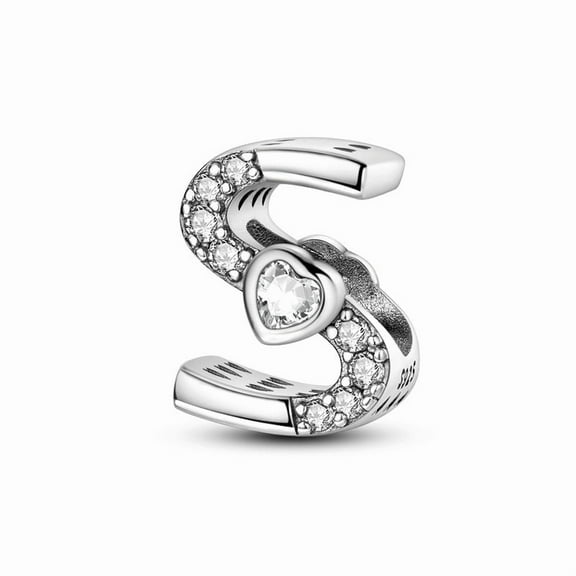 Complete A~Z Alphabet Charm Letter Beads Solid 925 Sterling Silver fits ...