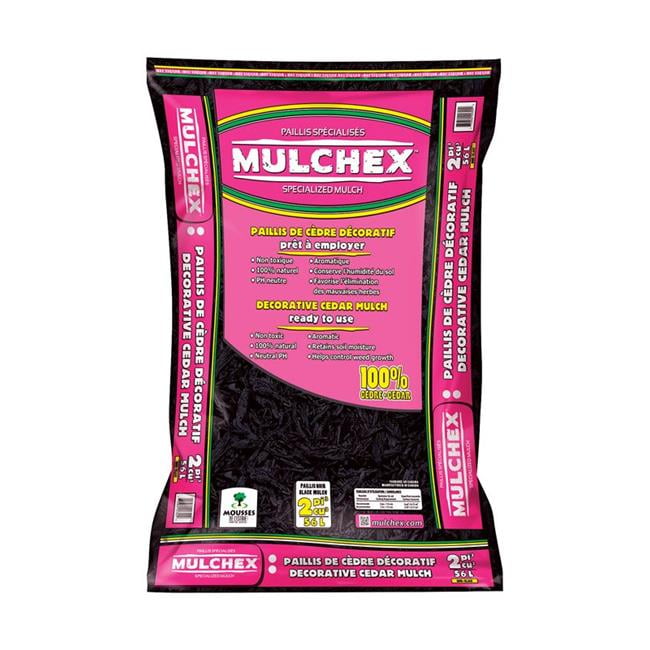 Mulchex 7183247 2 cu. ft. Black Cedar Mulch - Walmart.com