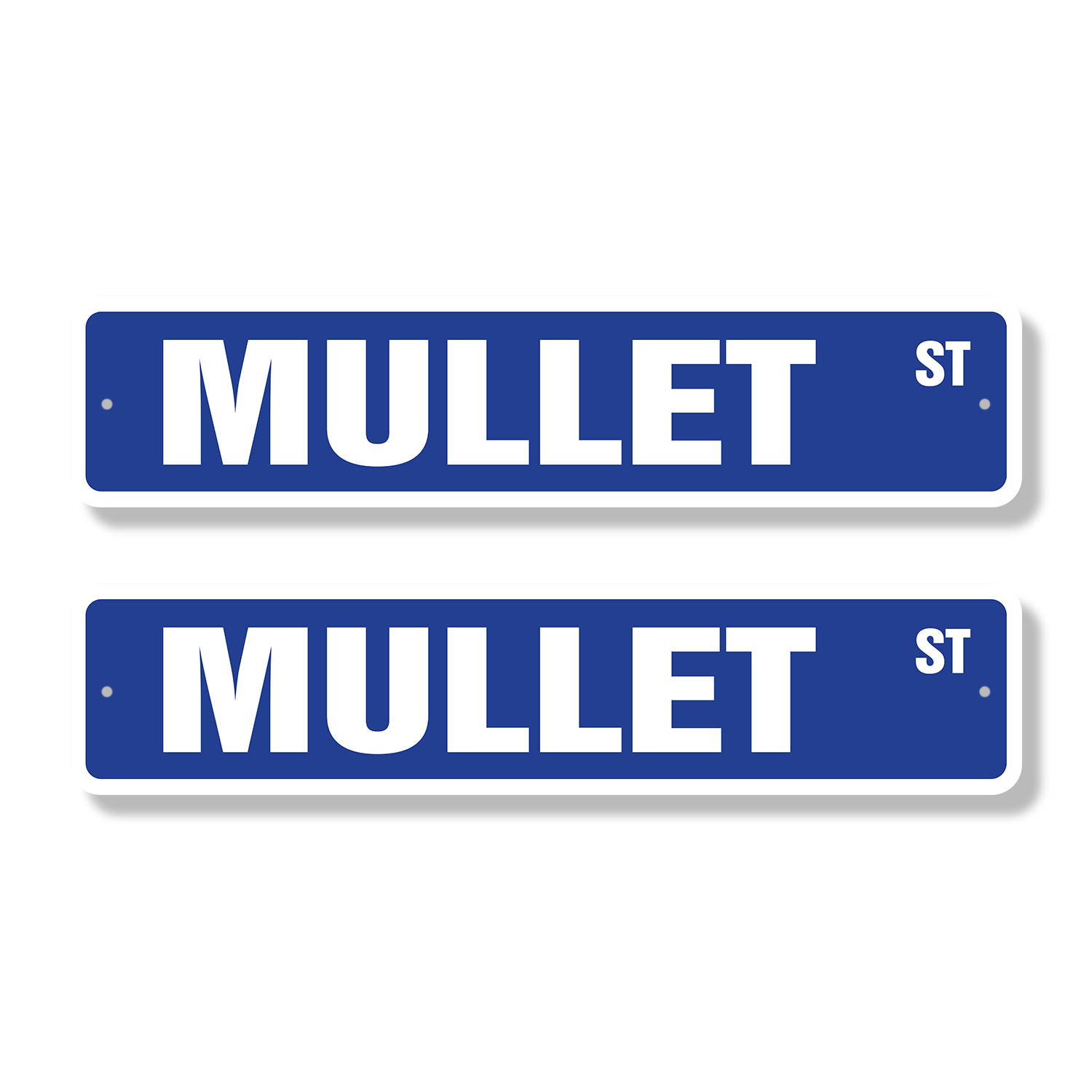 MULLET Classic Street Sign (2 Pack) fish haircut smoked food tropical ...