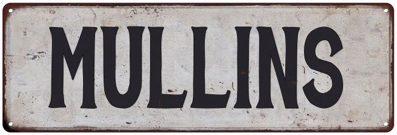 MULLINS Vintage Look Rustic Chic Metal Sign 8x24 108240036705 - Walmart.com