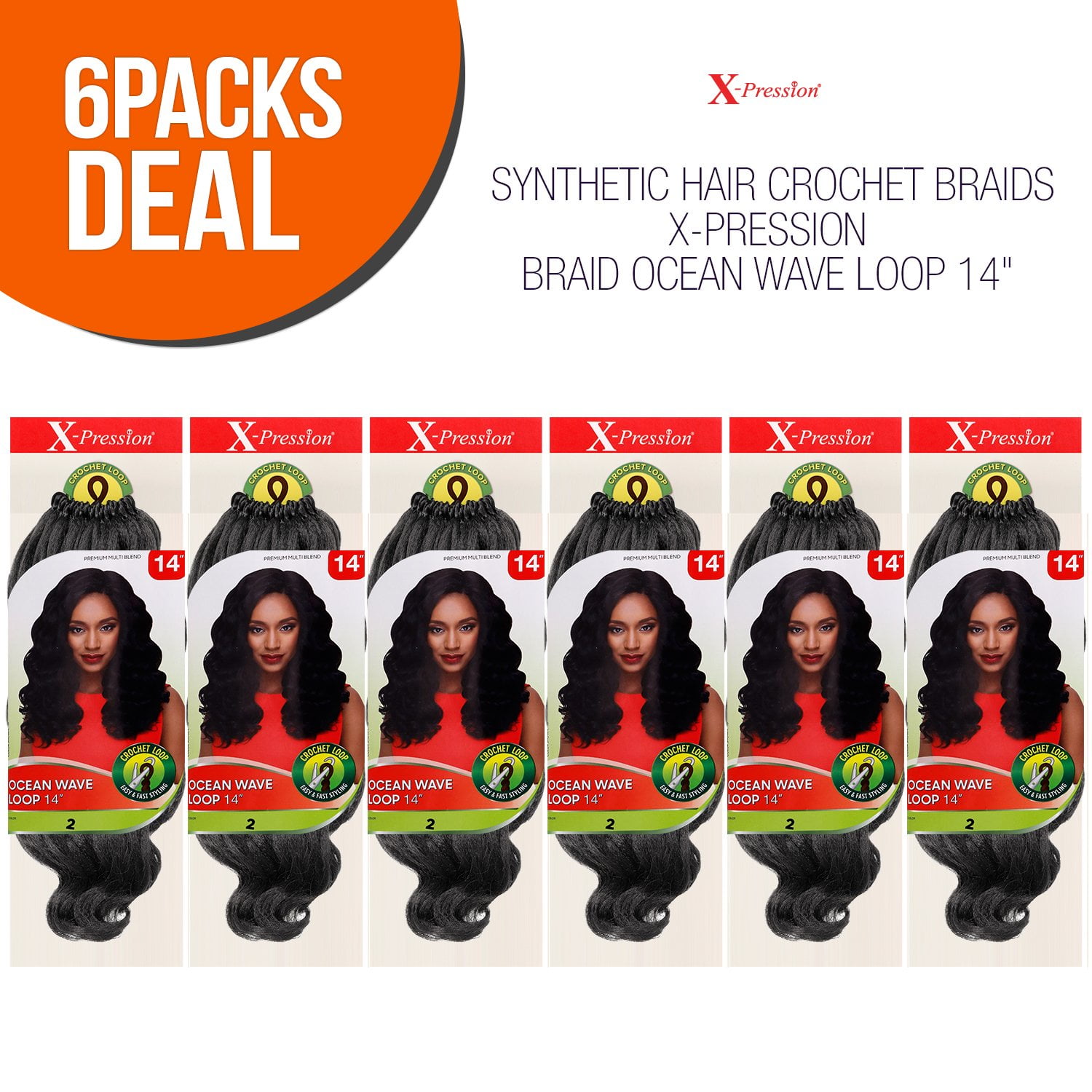 MULTI PACK DEALS! Outre Synthetic Hair Crochet Braids X-Pression Braid ...