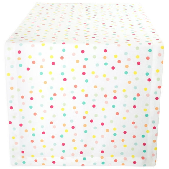 DII Mult Polka Dots Print Table Runner - Walmart.com