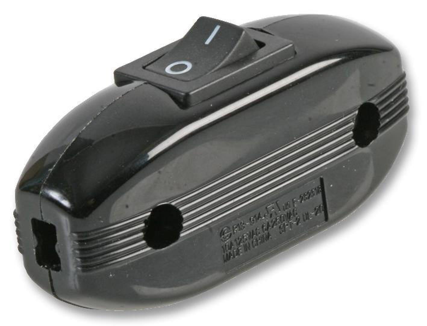 MULTICOMP - SPST In-Line Through Cord Rocker Switch, 250V AC 6A, 125V ...